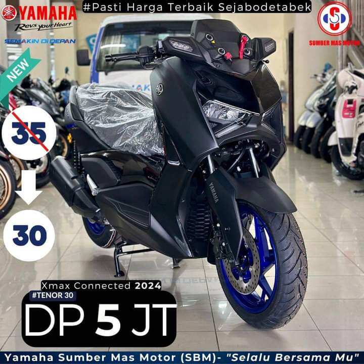 Kredit Yamaha Xmax 250 Connected Hitam | Lazada Indonesia