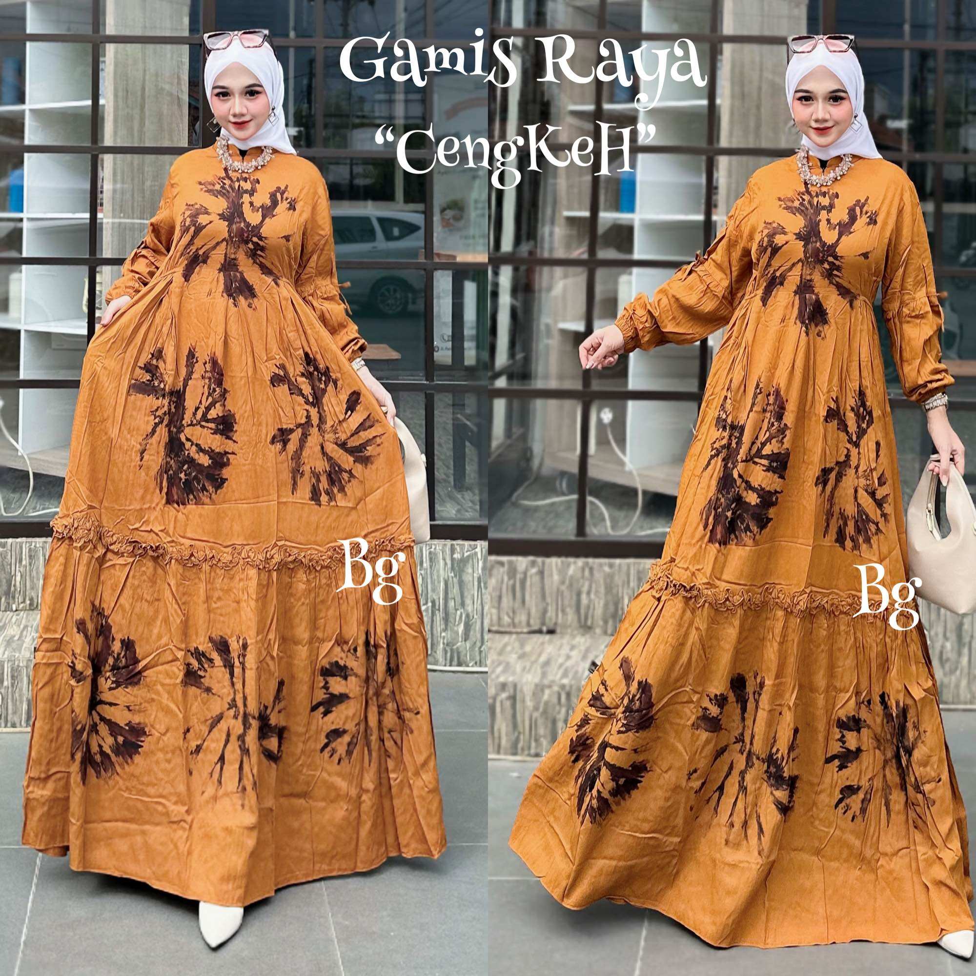 Gamis Raya Cengkeh Twill Bg Collection | Lazada Indonesia