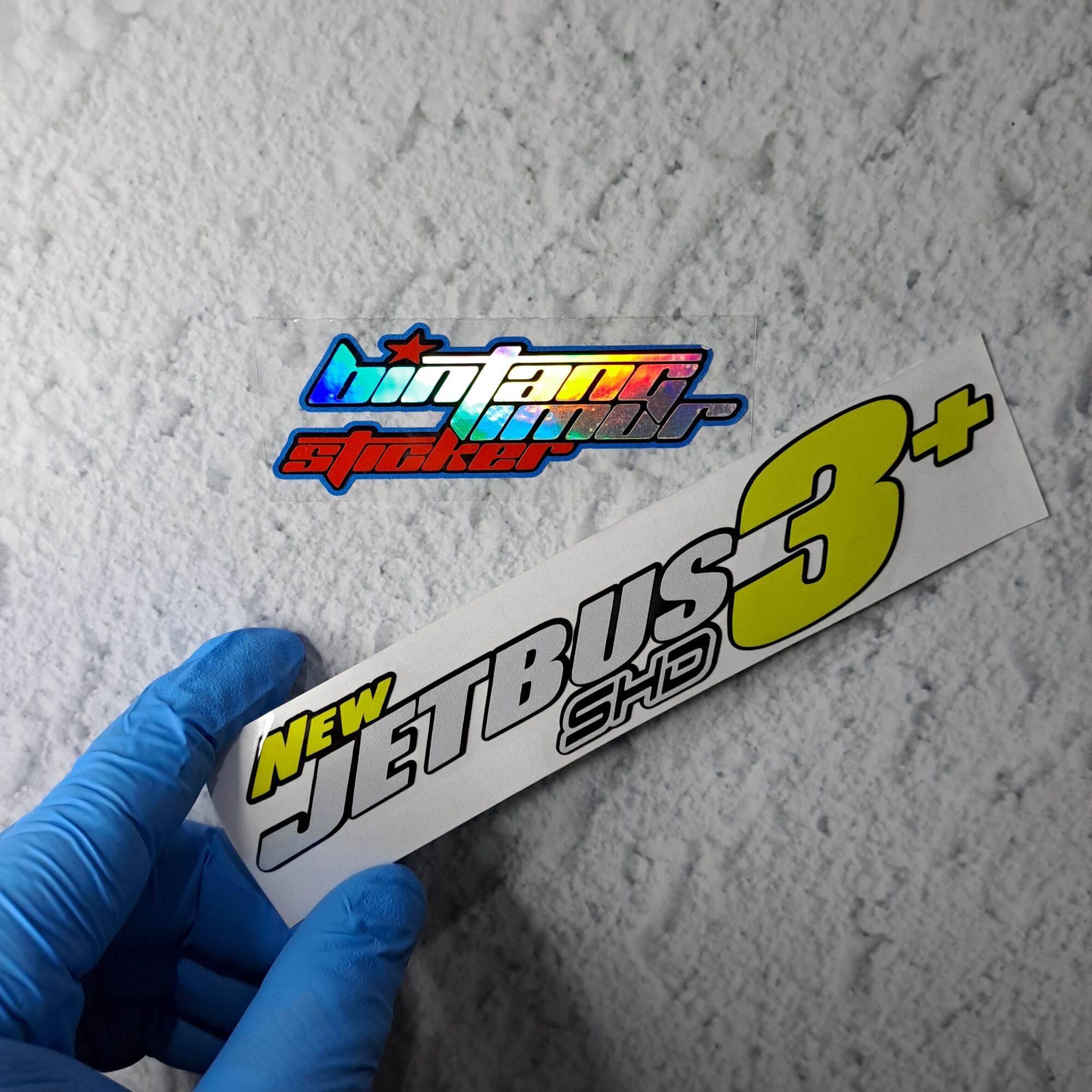 STICKER JET BUS 3+ CUTTING | Lazada Indonesia
