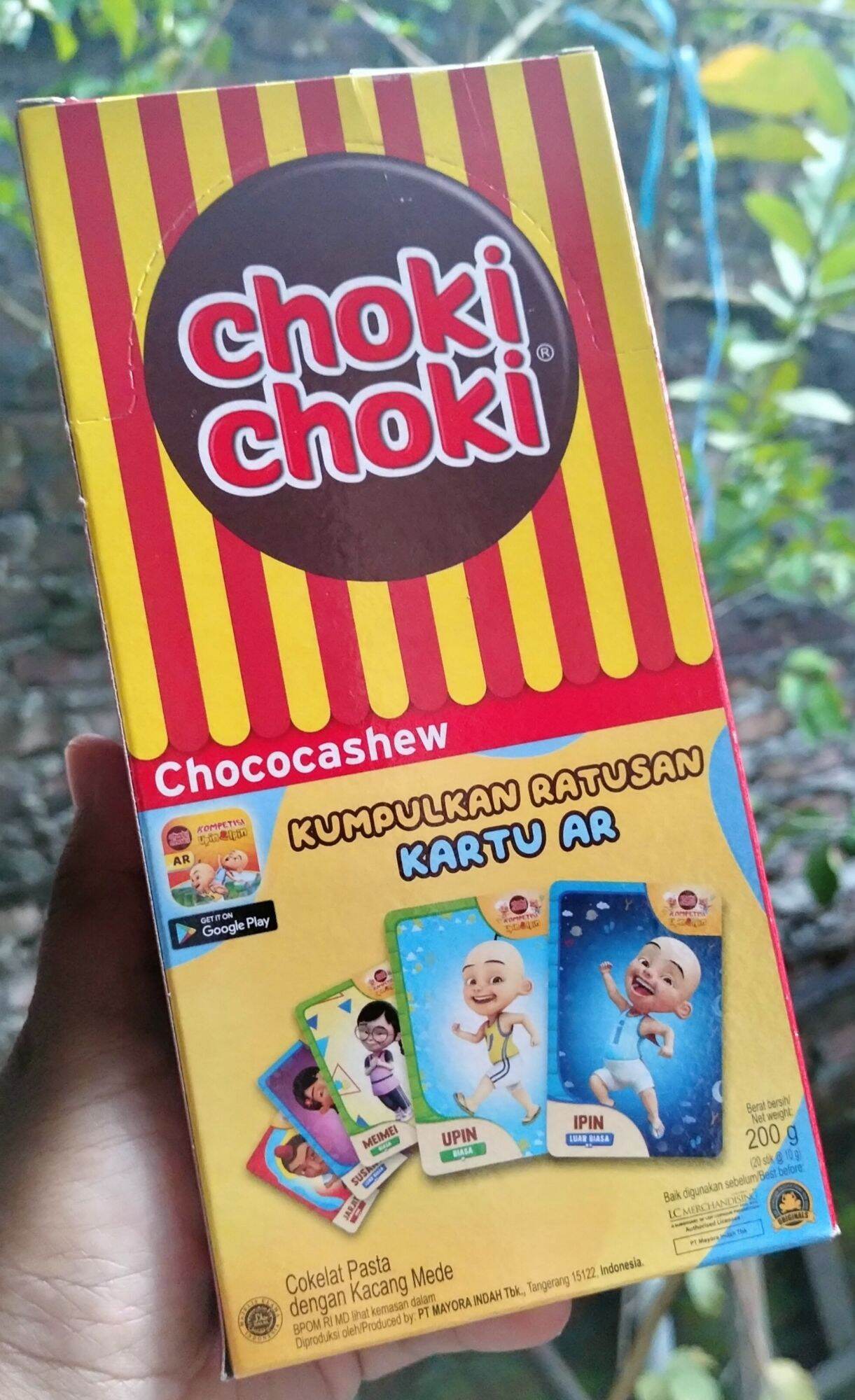 CHOKI CHOKI chococashew, cokelat pasta, isi 20 pcs | Lazada Indonesia