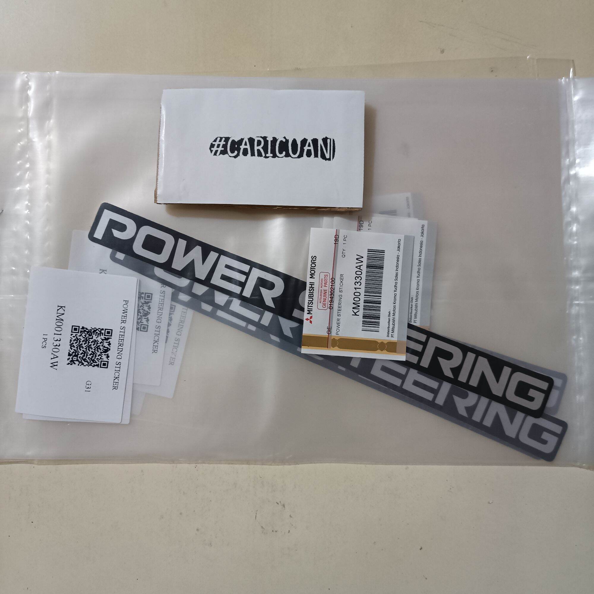 sticker stiker POWER STEERING mobil Mitsubishi L300 original | Lazada ...