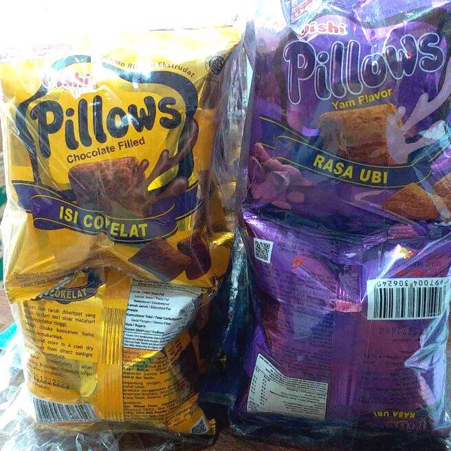 Oishi Pillow Snack ( 1 Pack isi 2 Renceng (20 pcs)) | Lazada Indonesia