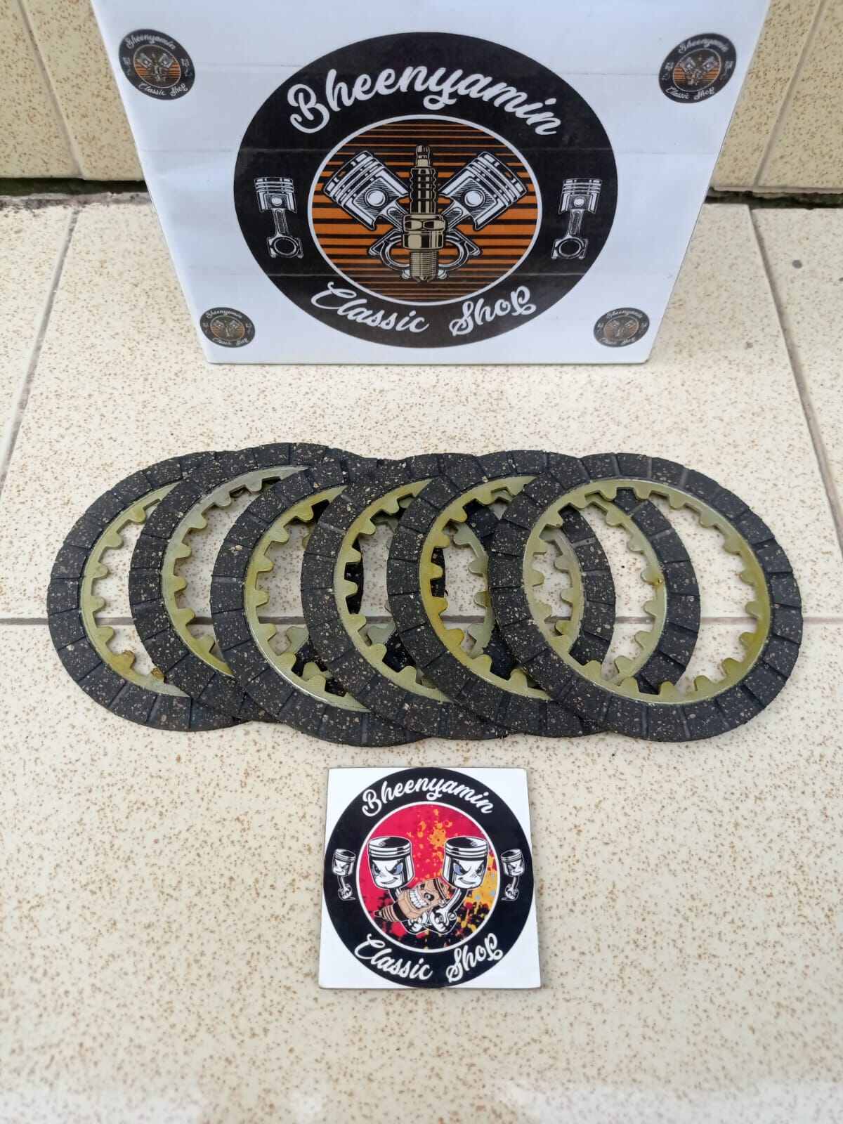 Kampas Kamvas Disk Set Kopling Yamaha V80 V 80 V80SS V80SDX V80 CDI Superdeluxe Robot Excellent ...