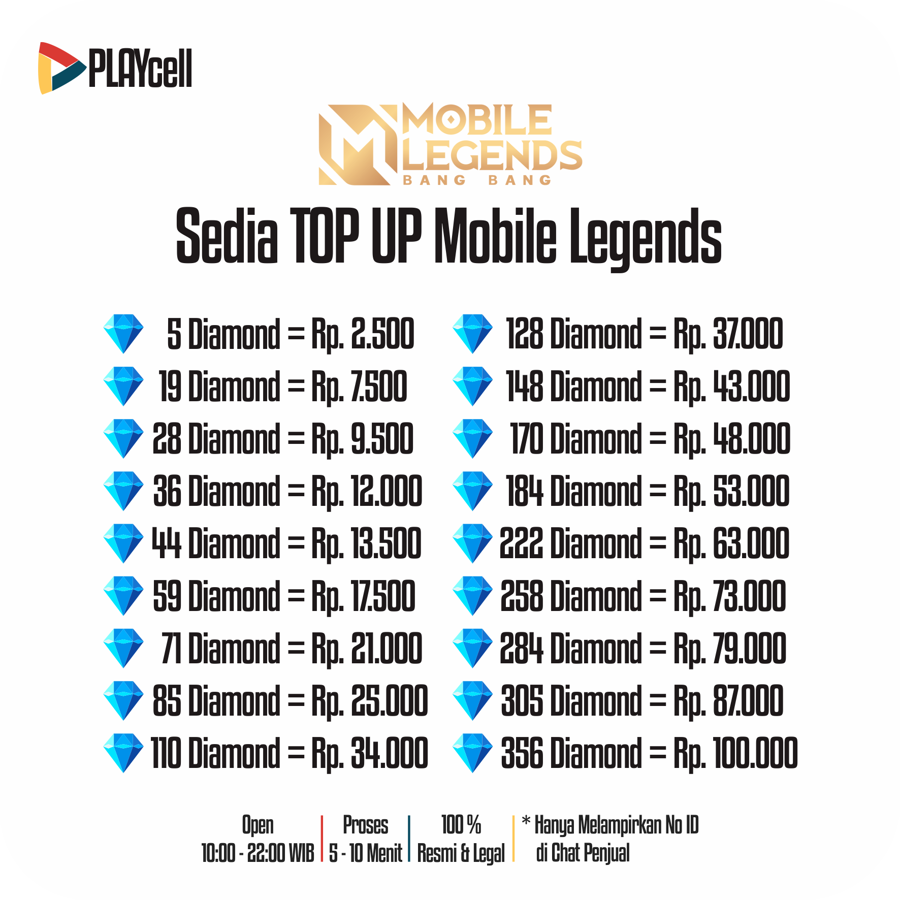 Topup ML Weekly pass MLBB By Playcell | Lazada Indonesia Topup ML Weekly pass MLBB By Playcell | Lazada Indonesia