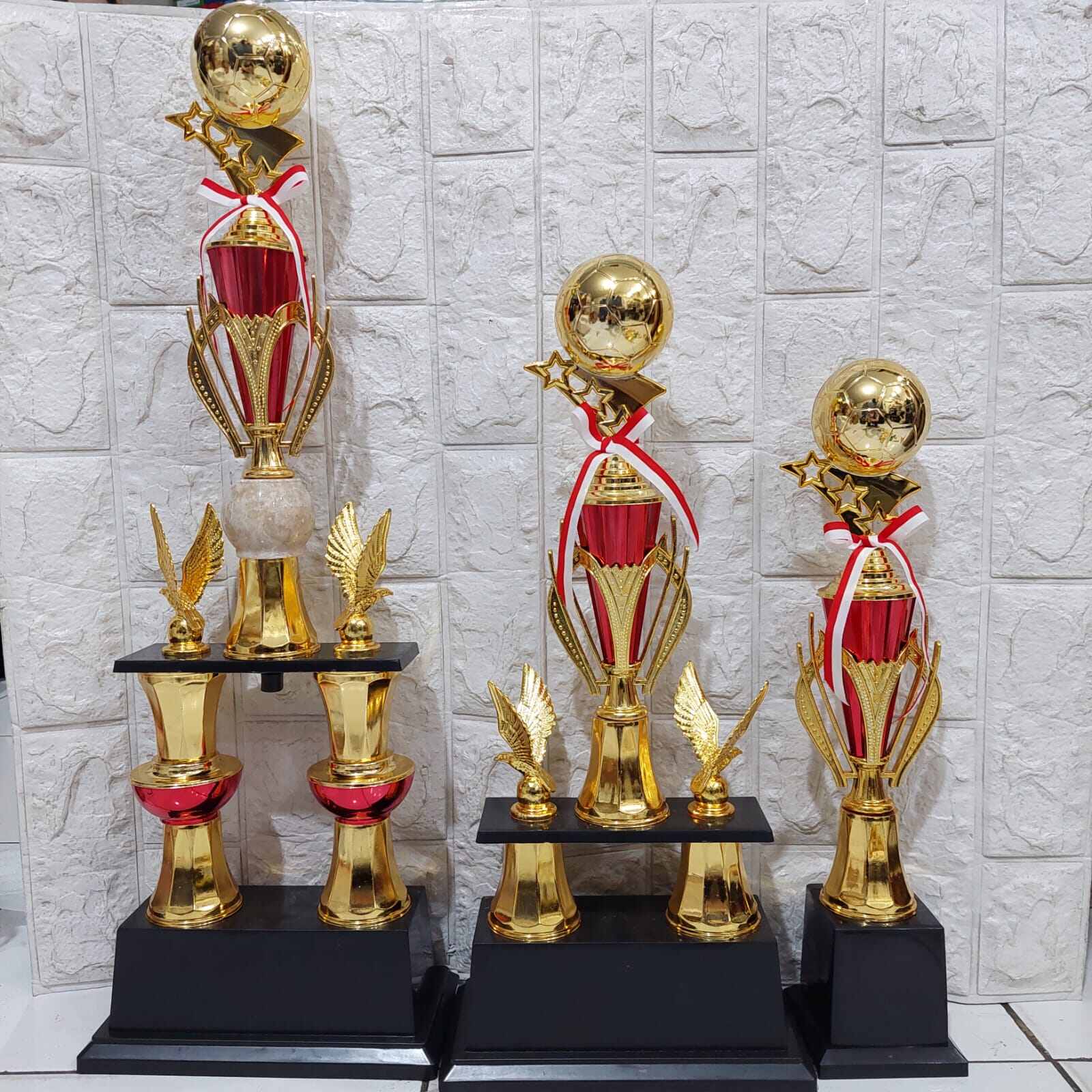 Trophy Piala sepak bola futsal 2 kaki set 123 Model 02 mini | Lazada ...