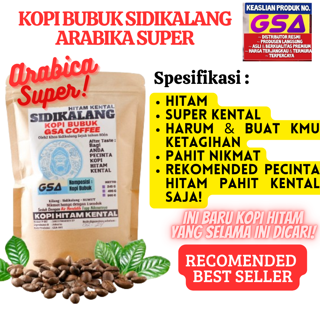 Kopi Bubuk Hitam 500 Gram - Kopi Arabika Super Sidikalang Khas Medan ... Kopi Bubuk Hitam 500 Gram - Kopi Arabika Super Sidikalang Khas Medan ...