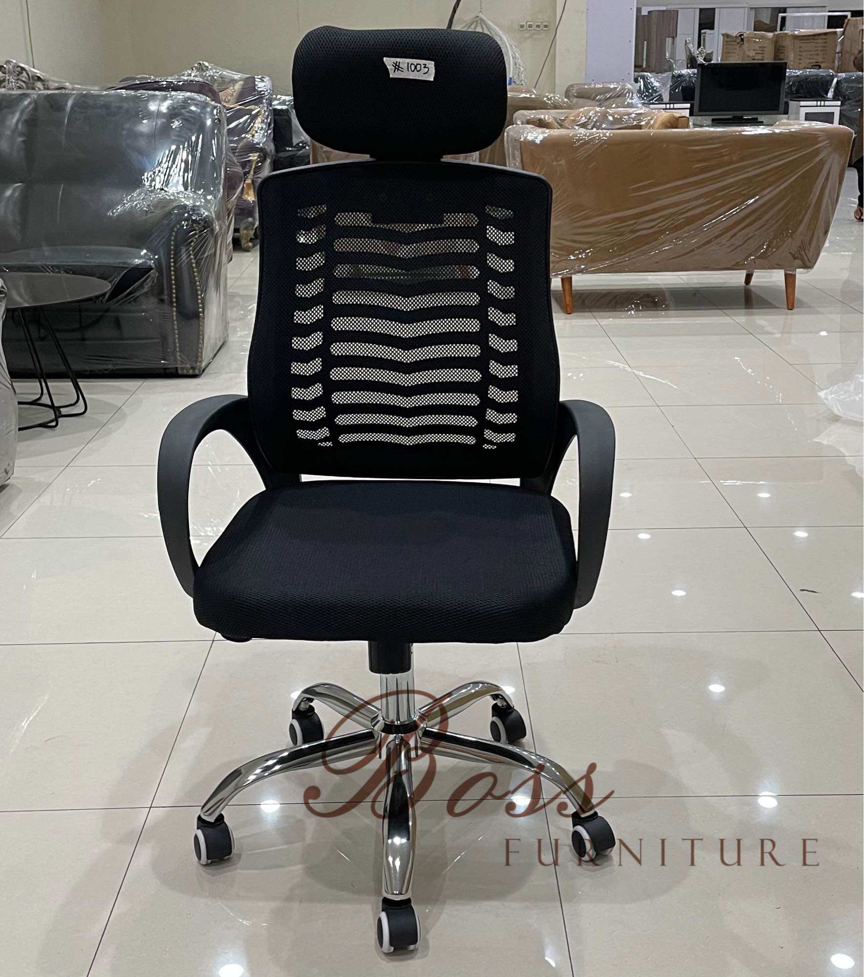 Kursi Kantor Jaring Tinggi Office Chair 503 Headrest Rangka Kaki ...