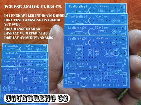 Pcb Esr Meter Analog TL084 CN Komponen Tester On Board | Lazada Indonesia