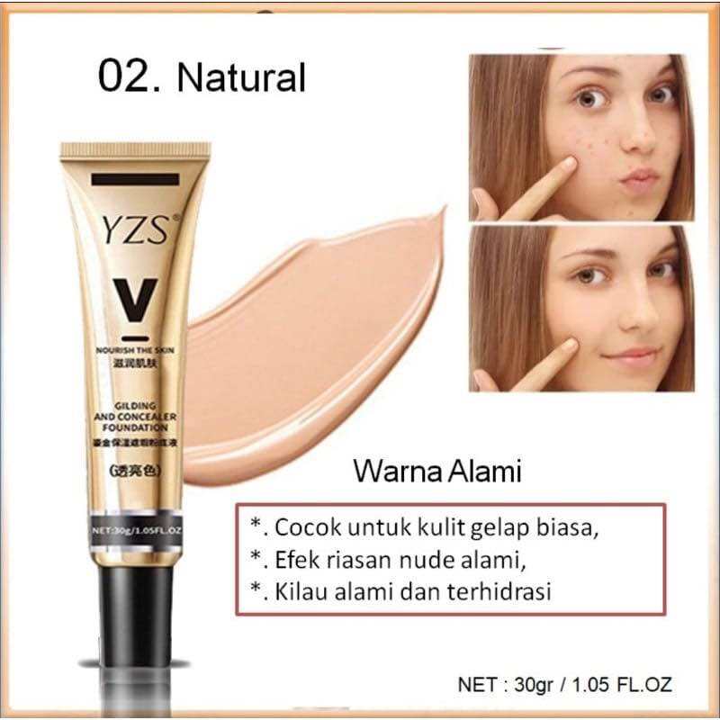 YZS Concealer Foundation Krim Wajah Penutup Noda Gelap Tempat Kontur Makeup Cair | Lazada Indonesia