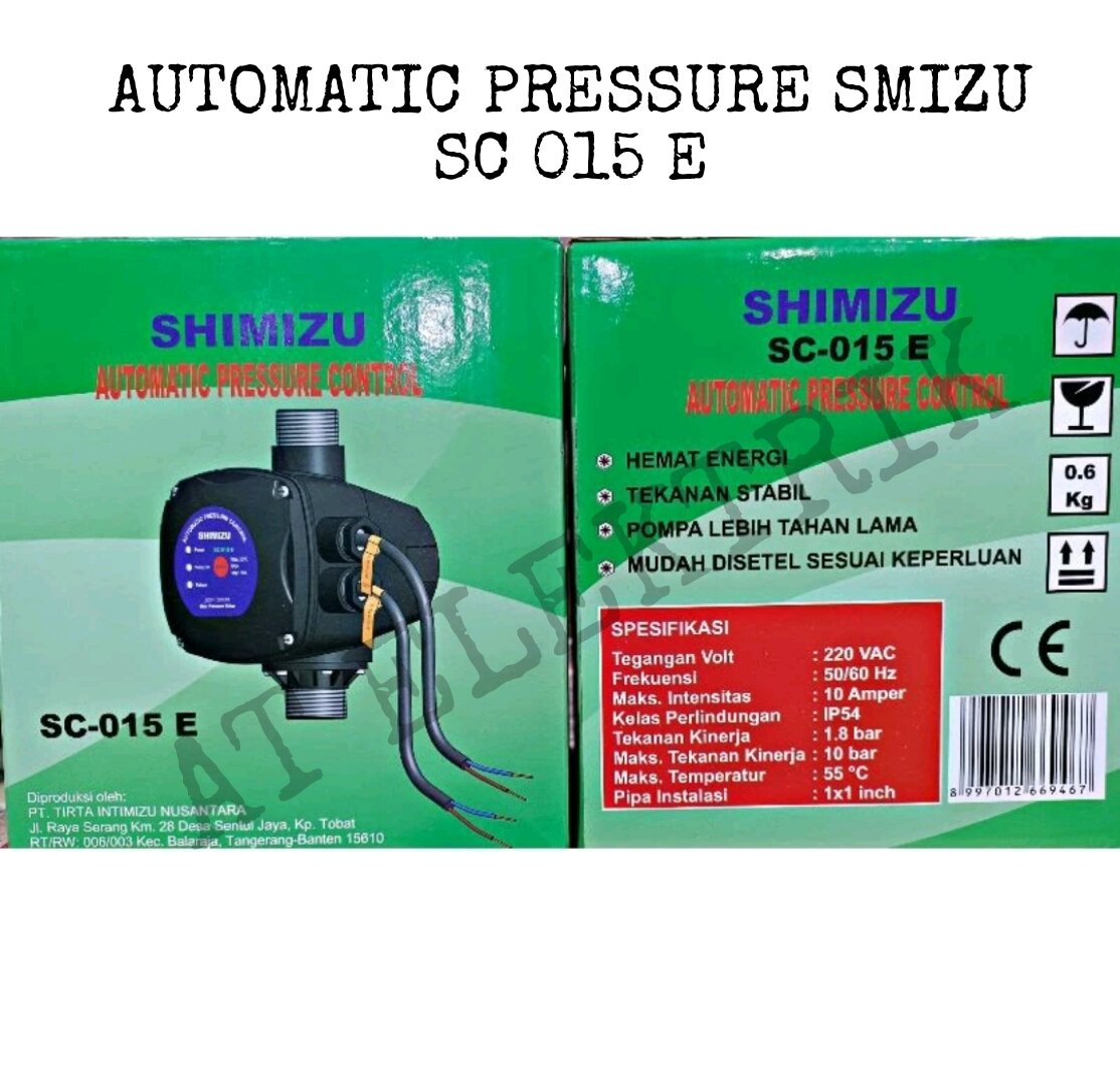 AUTOMATIC PRESSURE CONTROL SHIMIZU SC 015E / Otomatis Pompa Air Shimizu / Otomatis Mesin Air ...