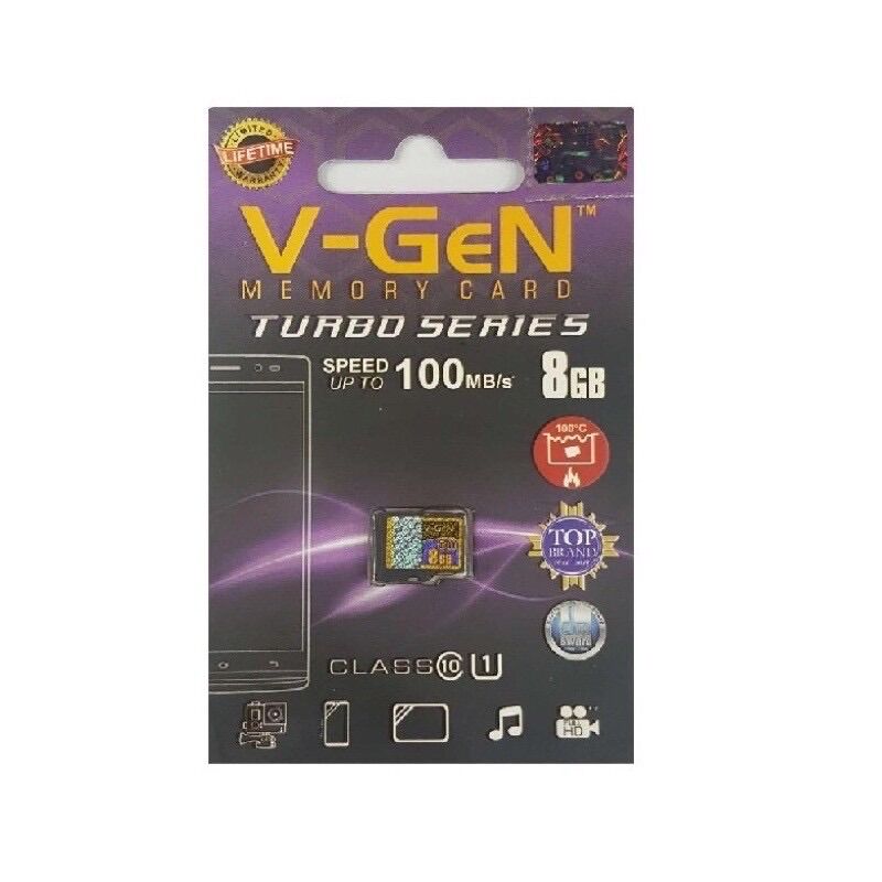 Micro SD V-GeN 8GB 16GB 32GB 64GB 128GB MicroSD Turbo Series Class 10 ...