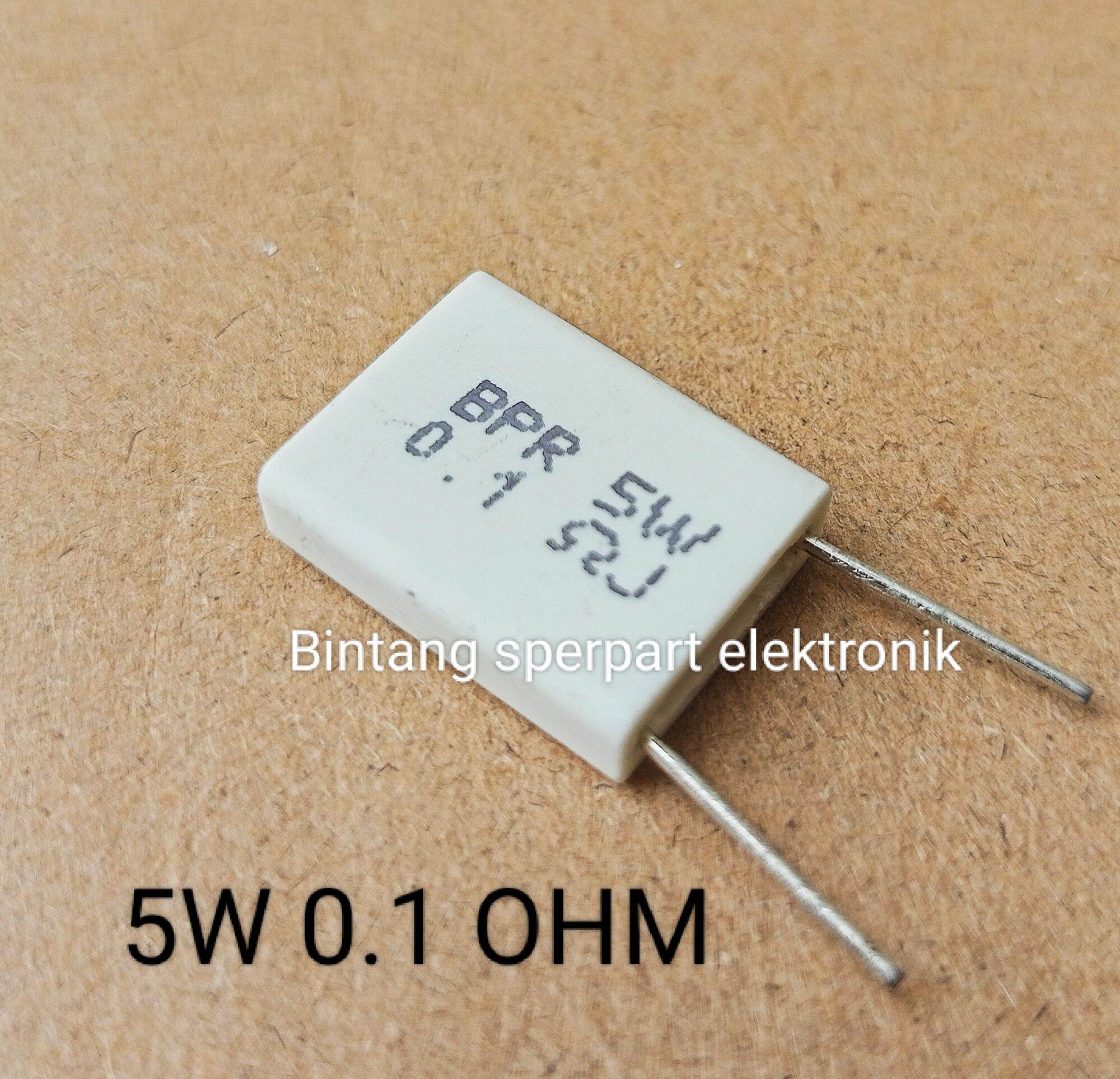 RESISTOR BPR 5 WATT 0.1 OHM RESISTOR BPR 5W 0.1 OHM RESISTOR BPR 0.1OHM 5WATT RESISTOR 5WATT 0.1 ...
