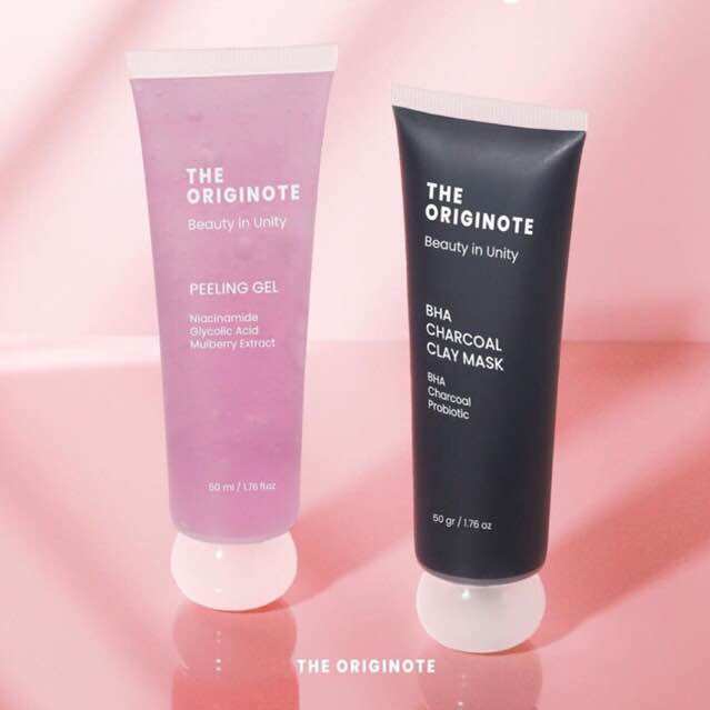 THE ORIGINOTE BHA Charcoal Clay Mask / Peeling Gel Mask / Masker Wajah ...