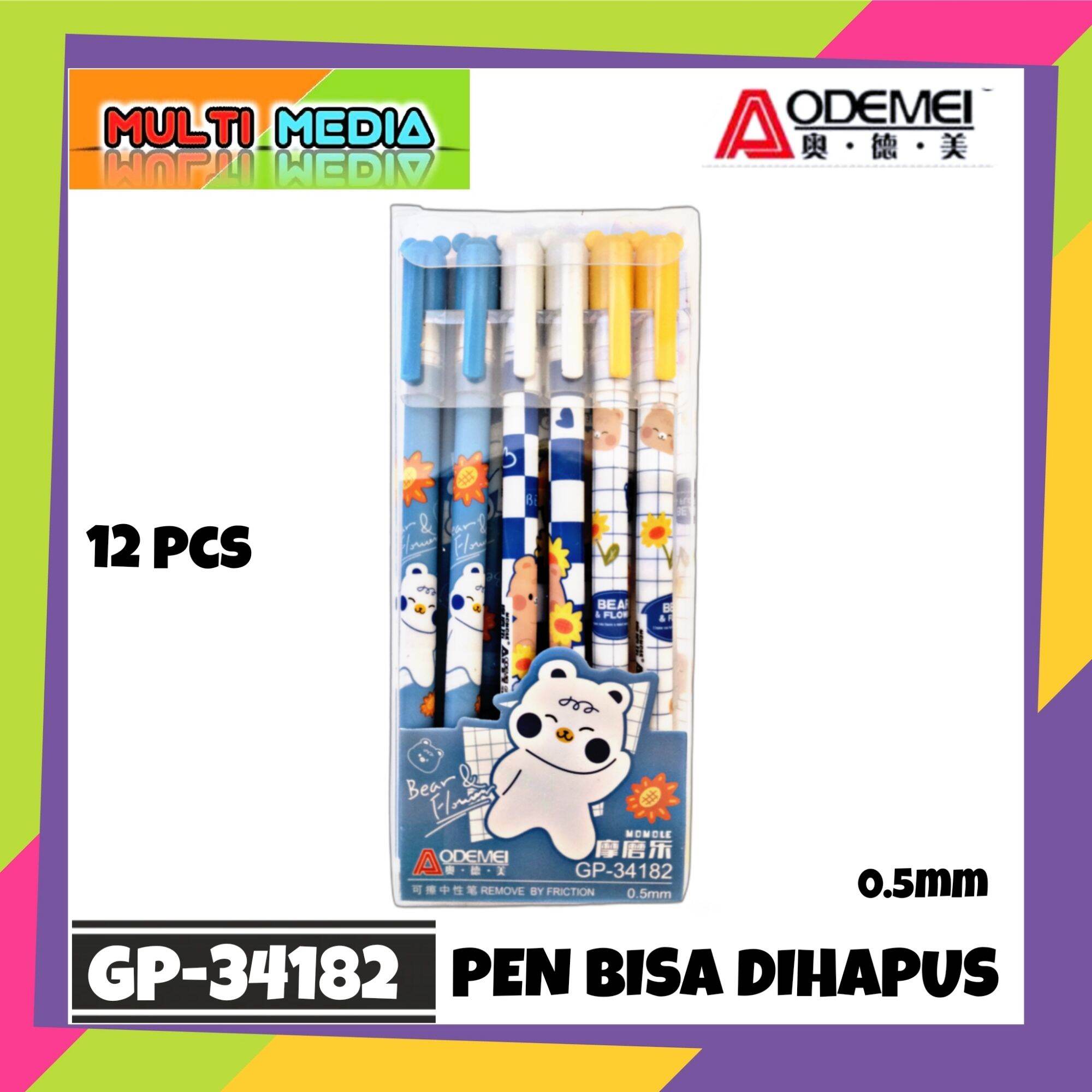 PEN BISA DIHAPUS AODEMEI / ERASABLE PEN ODEMEI ISI [12 PCS] | Lazada ...