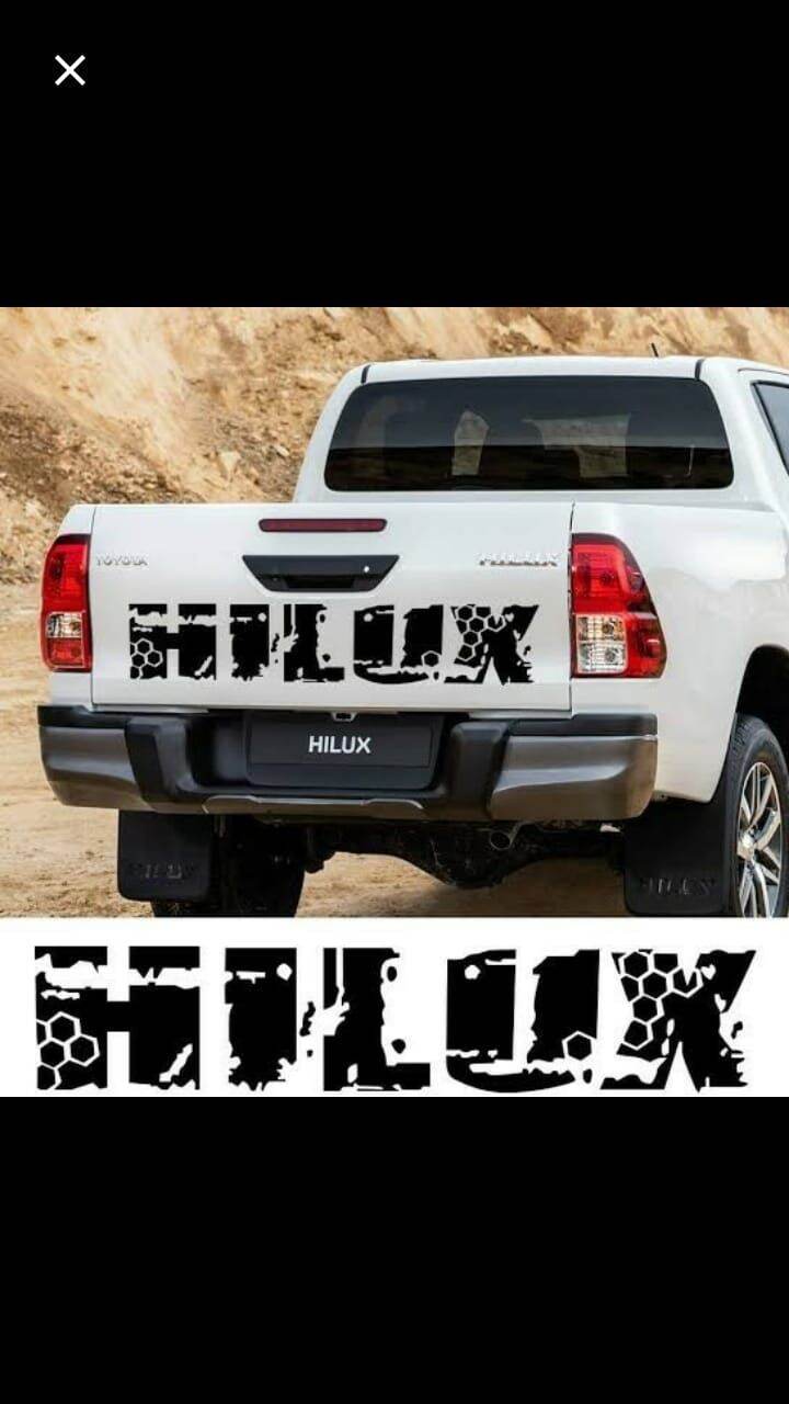 cutting sticker bak belakang hilux, sticker hilux single cabin, sticker ...