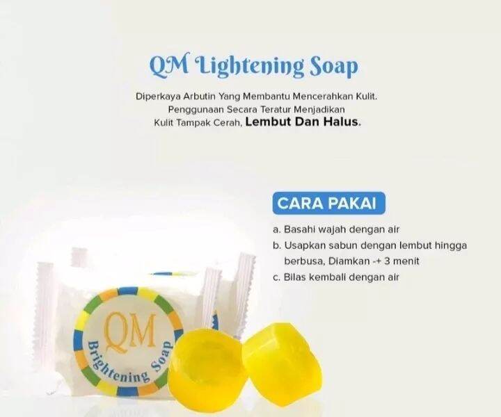 (3pcs)Sabun Qm glowing asli BPOM/Sabun viral | Lazada Indonesia