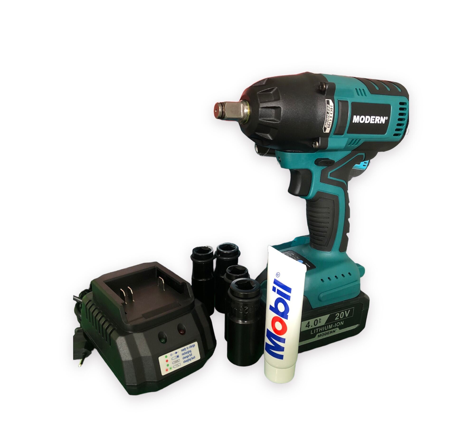 MODERN Impact baterai 20 V M65 / Cordless impact wrench M65 / Alat buka ...