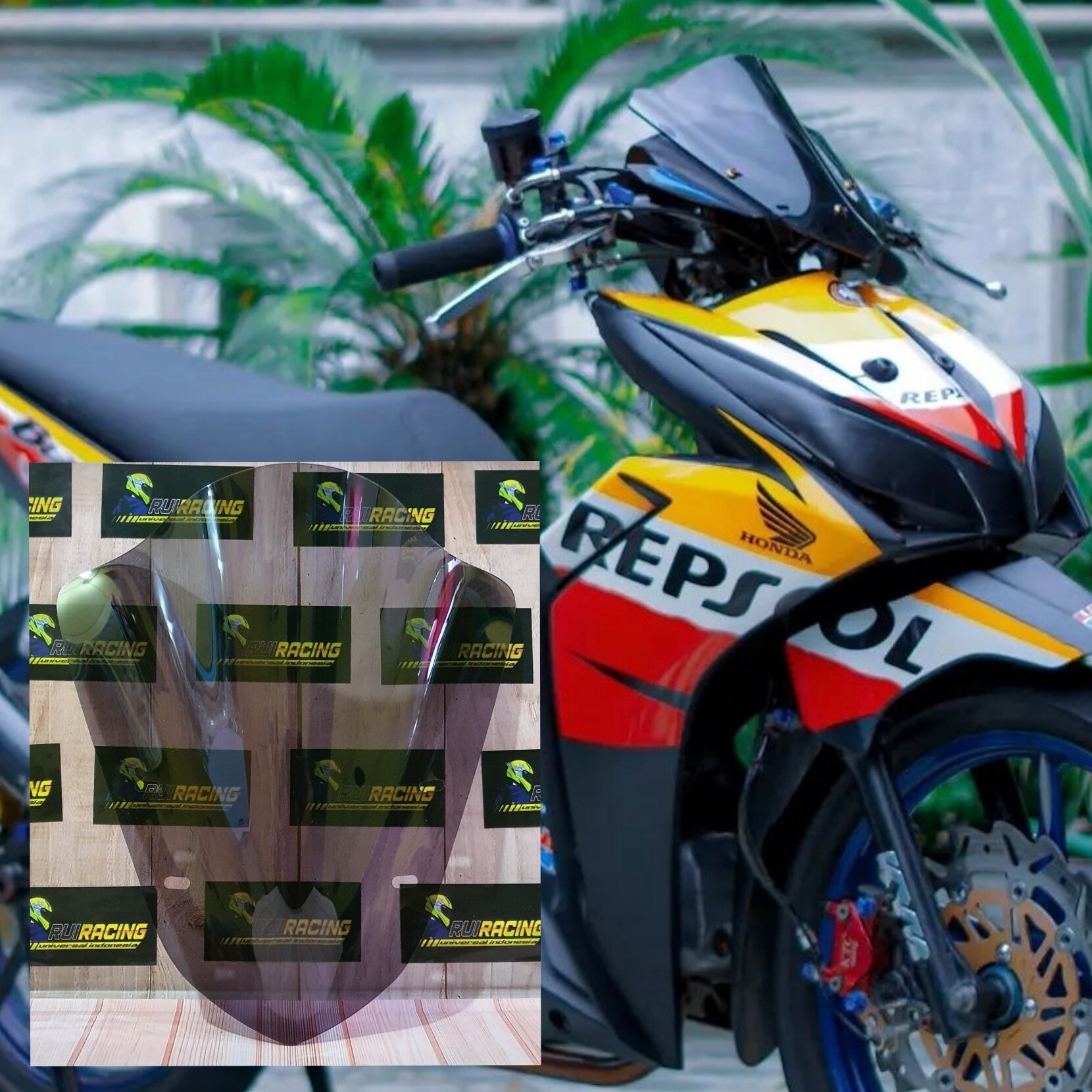 VISOR WINDSHIELD BUTA BLADE 110 REPSOL | Lazada Indonesia