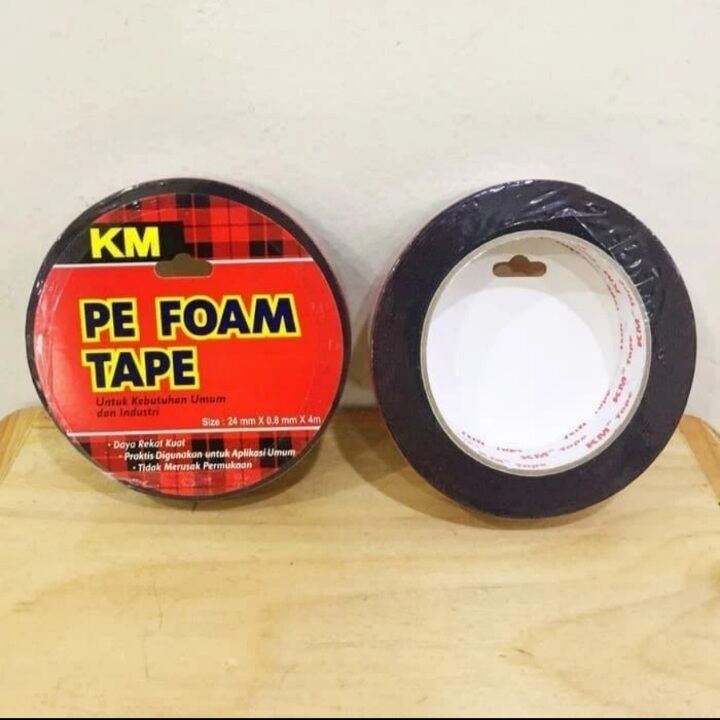 Double Tape Spon Hitam 24mmx4Meter-Double Tape Bisa hitam | Lazada ...