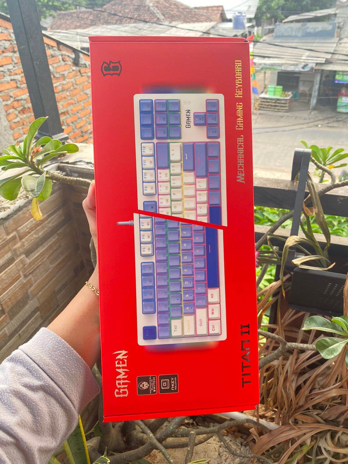 NEW KEYBOARD GAMEN TITAN II mechanical pluggable switch blue gaming ... NEW KEYBOARD GAMEN TITAN II mechanical pluggable switch blue gaming ...