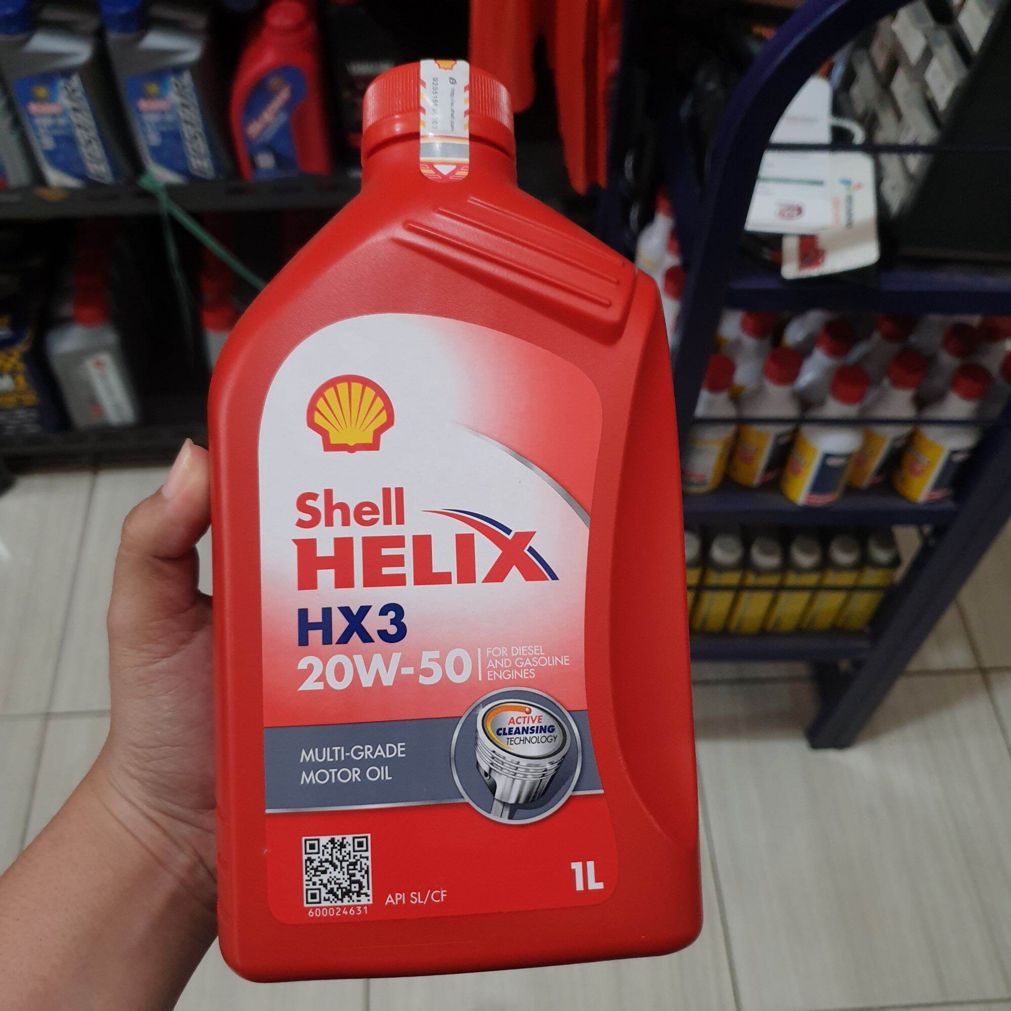 Oli Shell Helix 1liter HX3 20W 50 1L Oli Mesin Motor 1 liter Pertamina ...