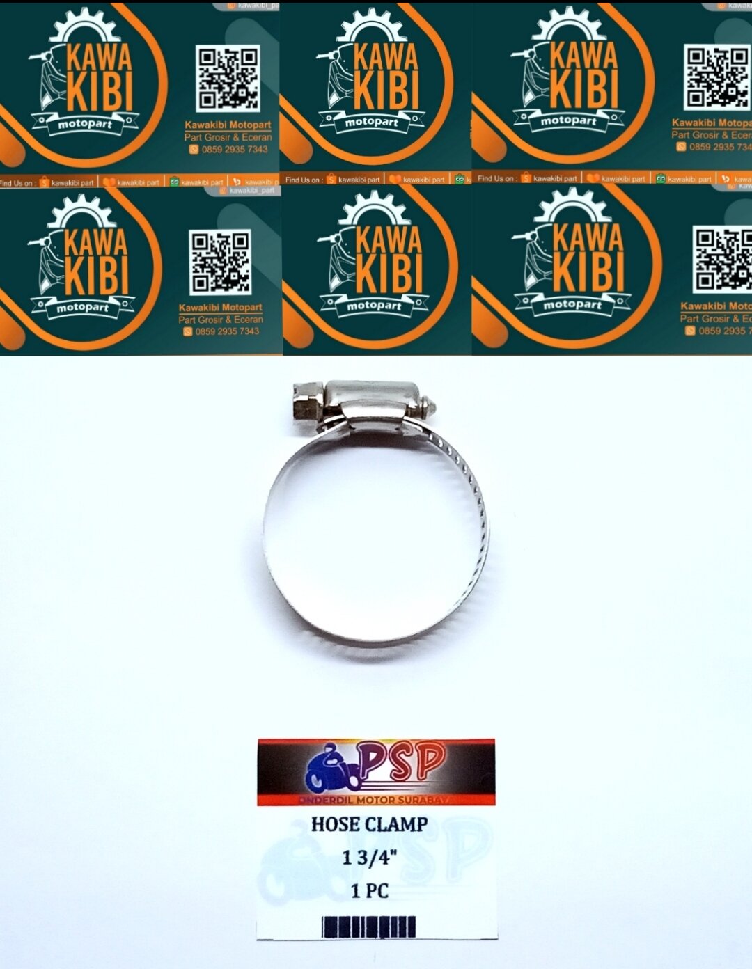 HOSE CLAMP 1 3/4 INCH - KLEM KLAIM KLEMAN SELANG RADIATOR | Lazada ...