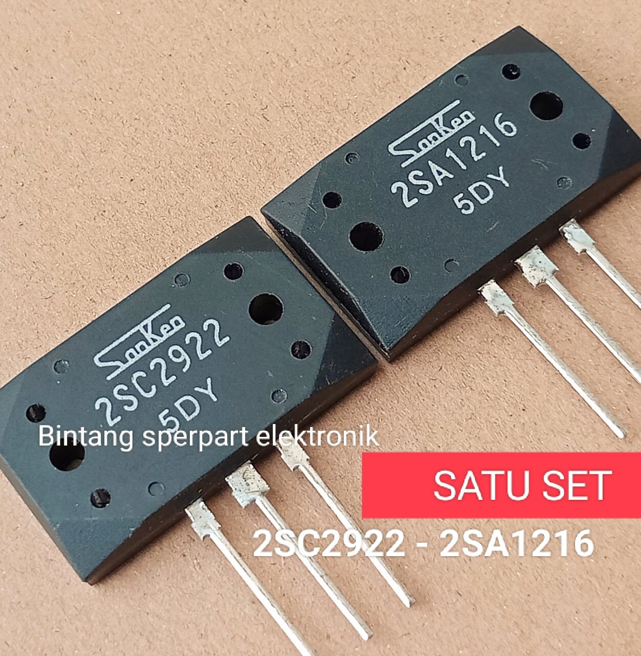 TRANSISTOR SANKEN 2SA1216 2SC2922 II RRT CHINA (SATU SET) A1216 C2922 SANKEN A1216 5DY SANKEN ...