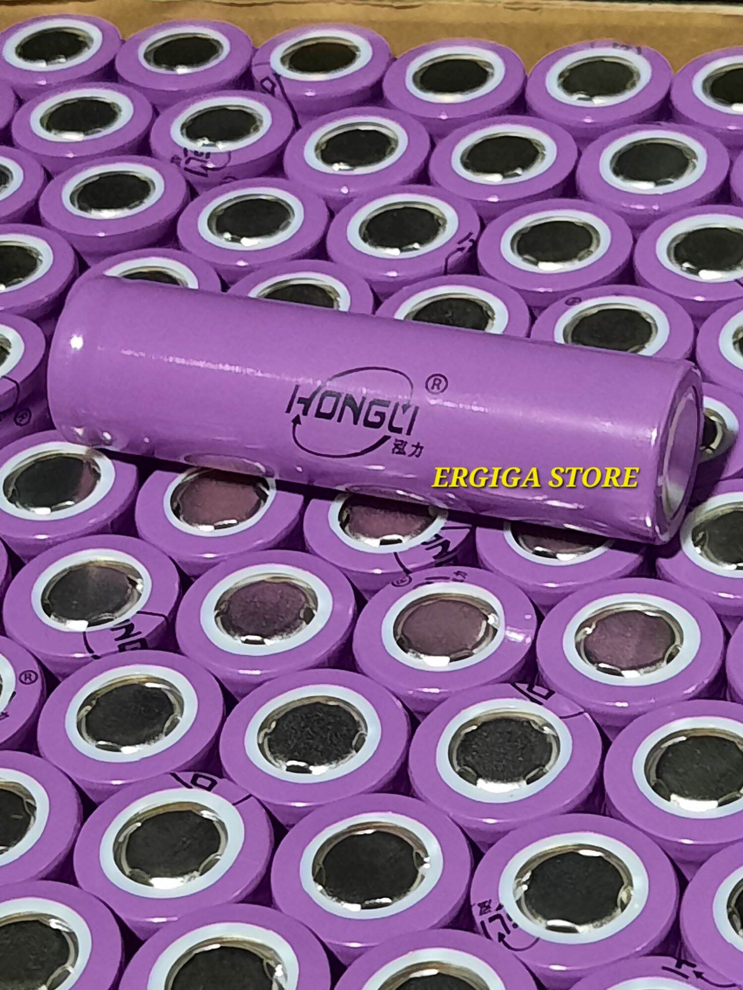 Battery hongli Baterai 18650 3.7 V 1800 Mah bisa isi / 1200 mAh Cas ...