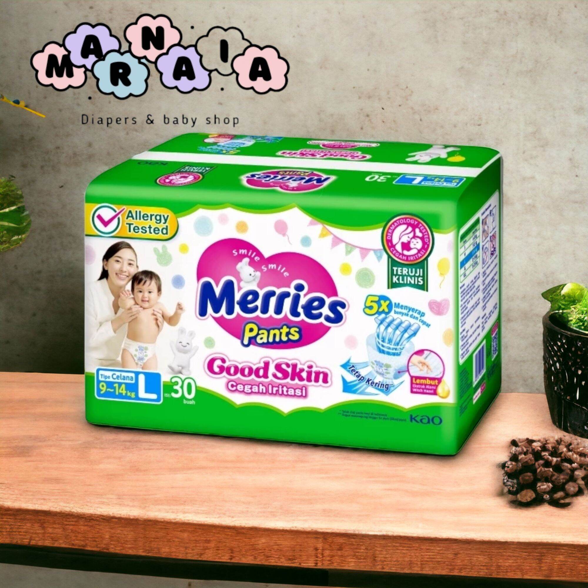 Merries good skin - tipe celana - ganti popok- pampers bayi | Lazada ...