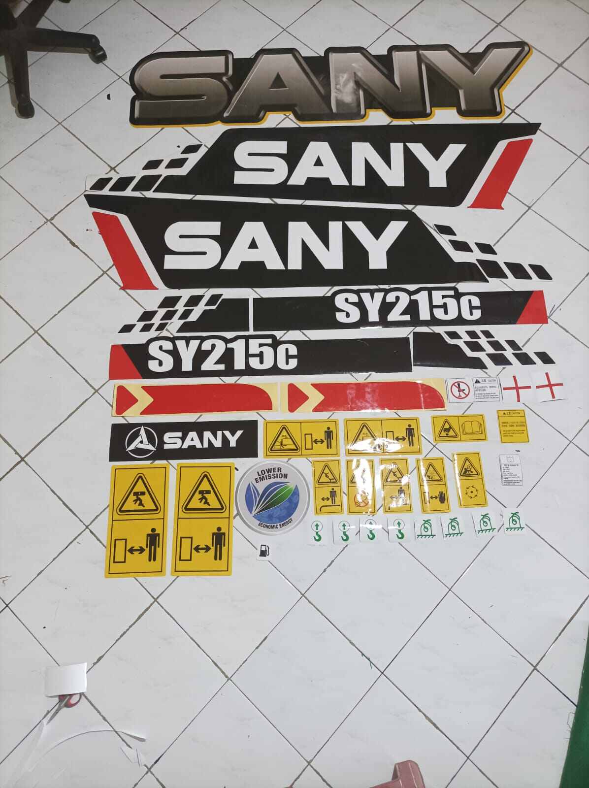 Stiker Sany SY215C Sticker Alat Berat | Lazada Indonesia