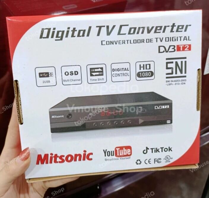 STB MITSONIK DVB T2 - SET TOP BOX MITSONIK - BOX TV DIGITAL - SETOBOX | Lazada Indonesia