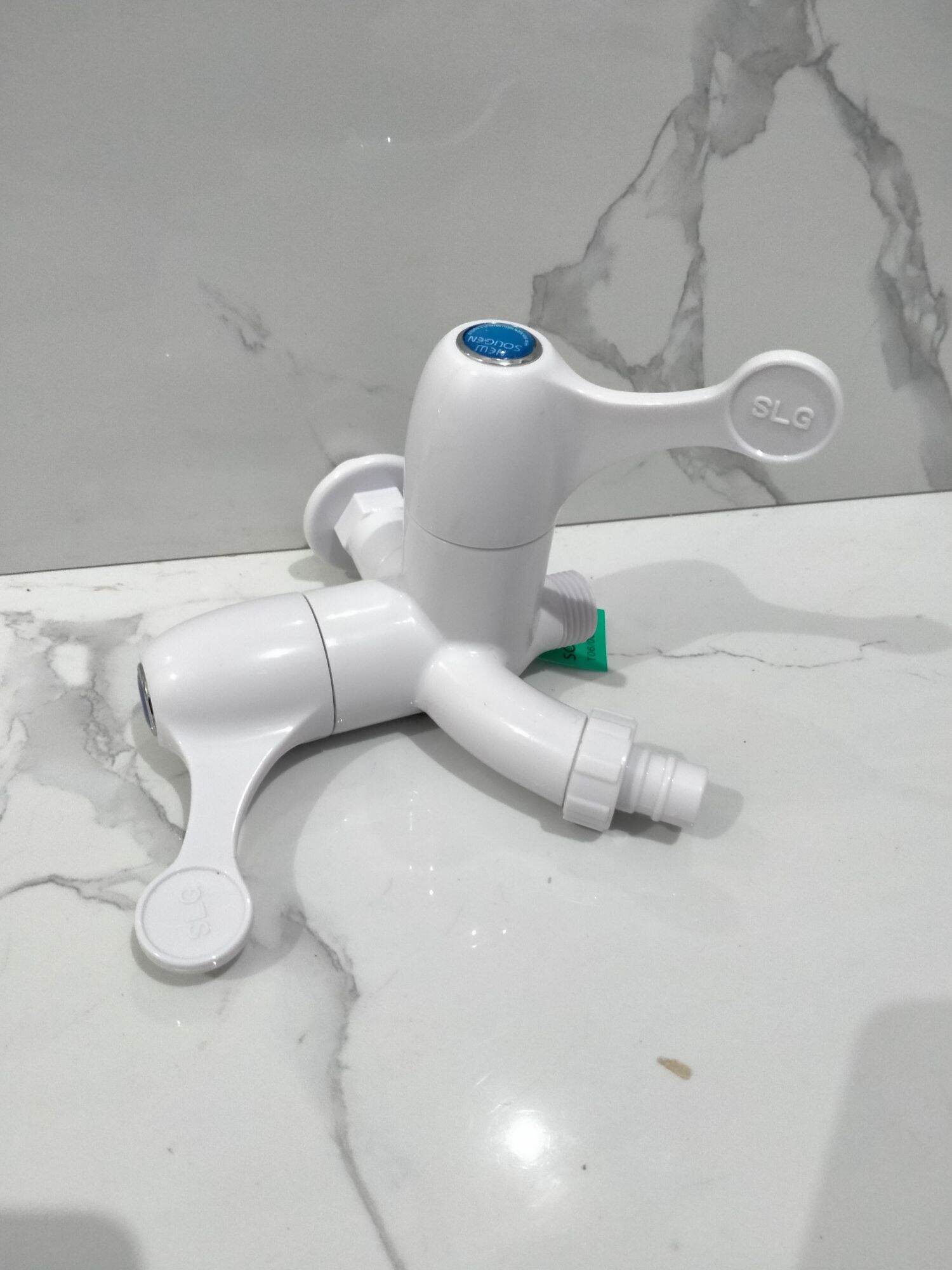 kran cabang soligen engkol keran double PVC engkol s 9 | Lazada Indonesia