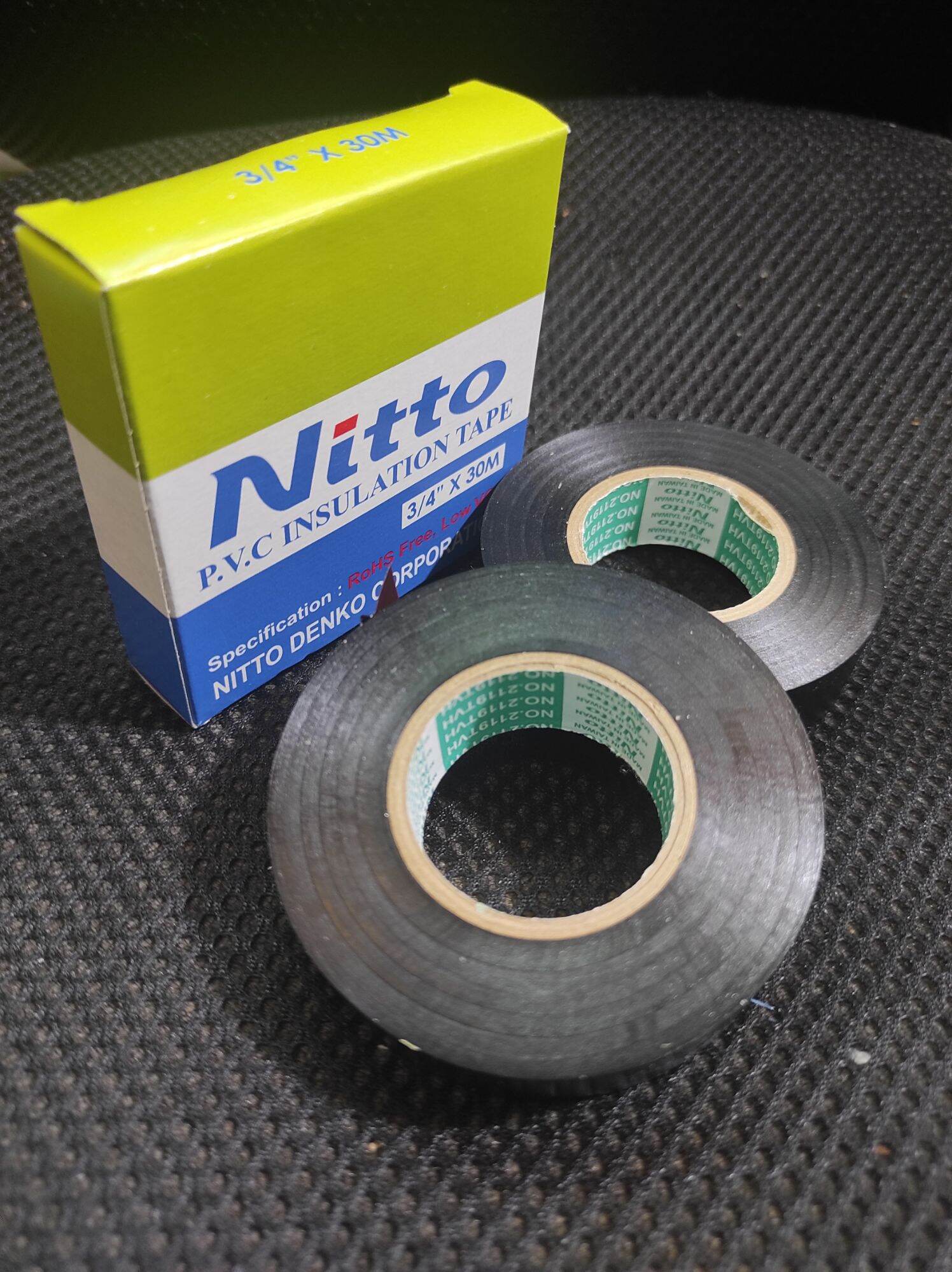 isolasi nitto isolasi kabel pvc insulation tape | Lazada Indonesia