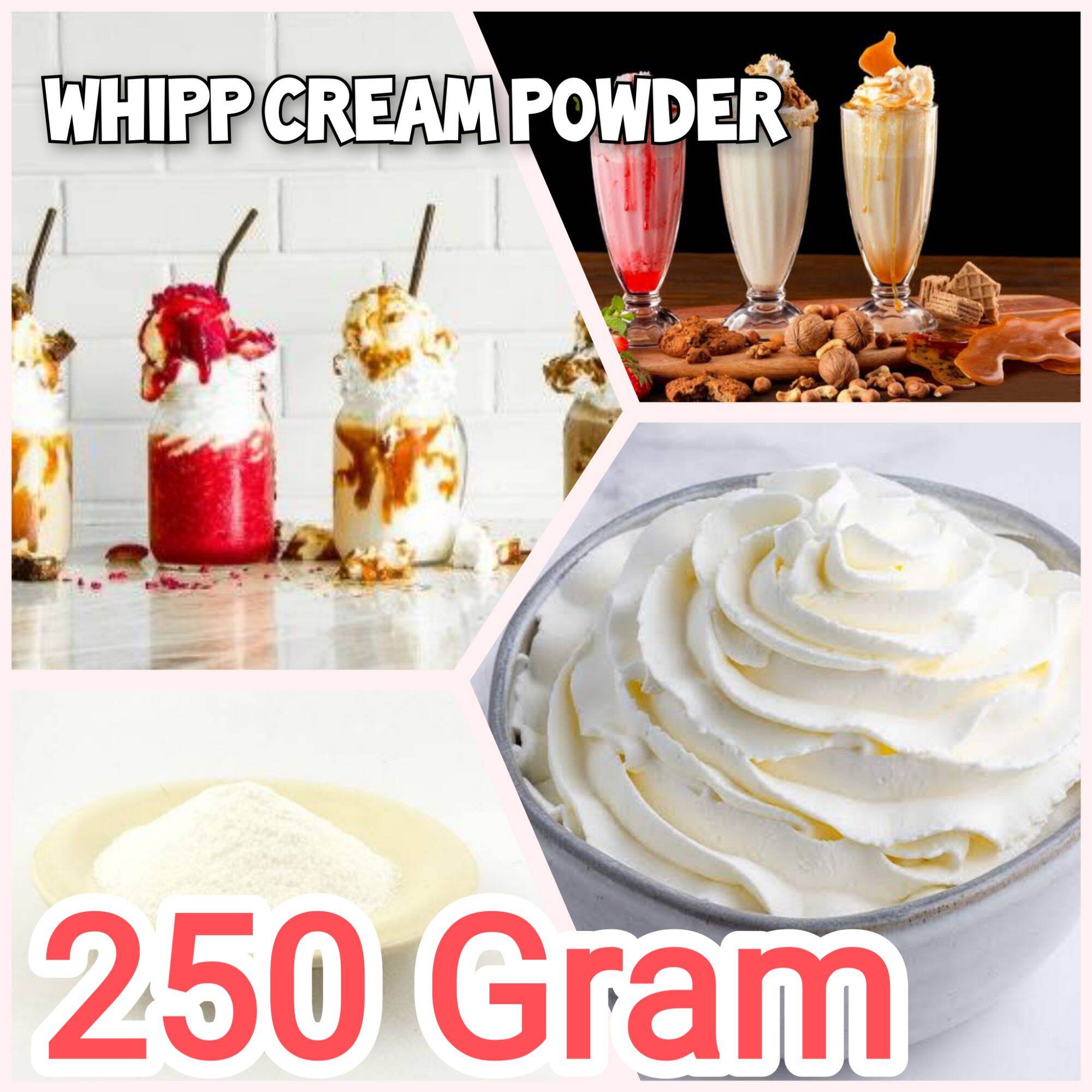 Serbuk whipp Cream Premium Instant 250Gram Powder Topping Whipp Krim ...