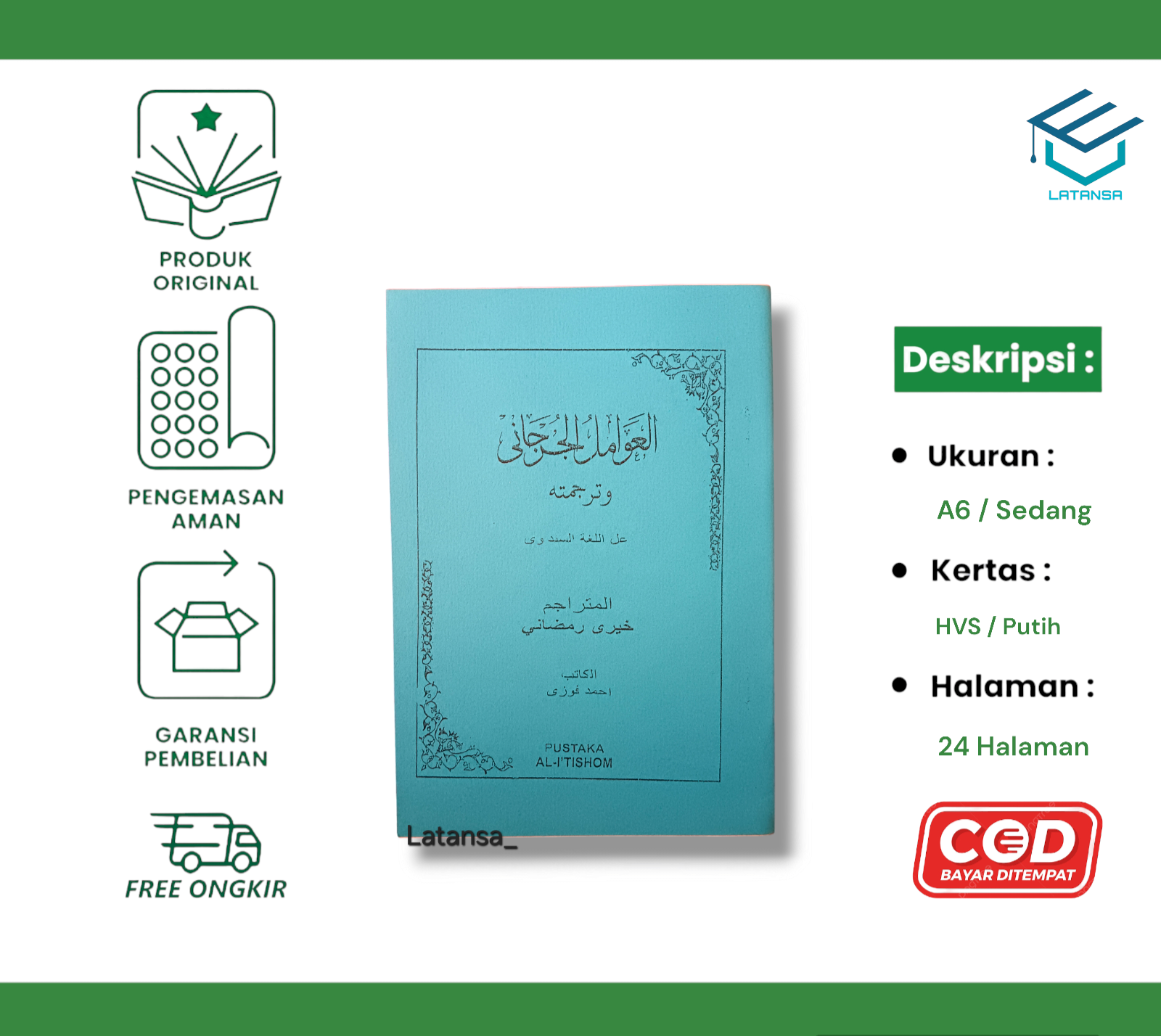 Penjelasan Kitab Awamil Jurzani Bahasa Sunda Disertai Tabel Amil ...