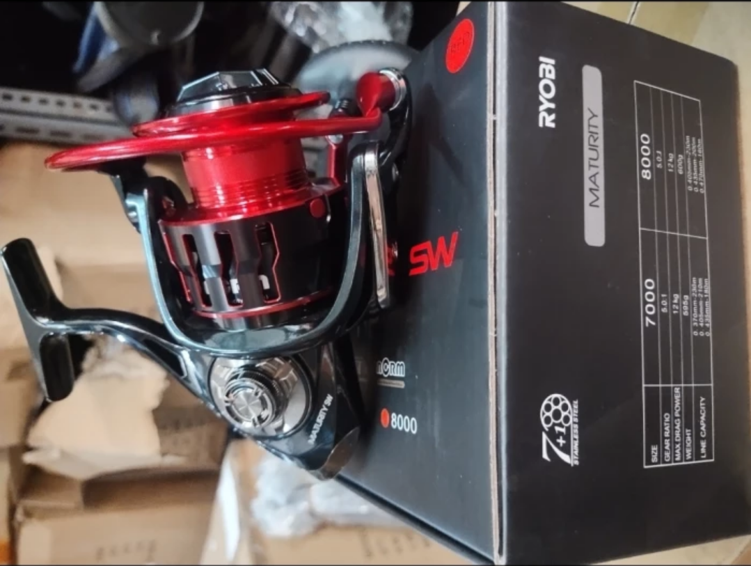 reel ryobi maturity 8000 type sw red merah power handel | Lazada Indonesia