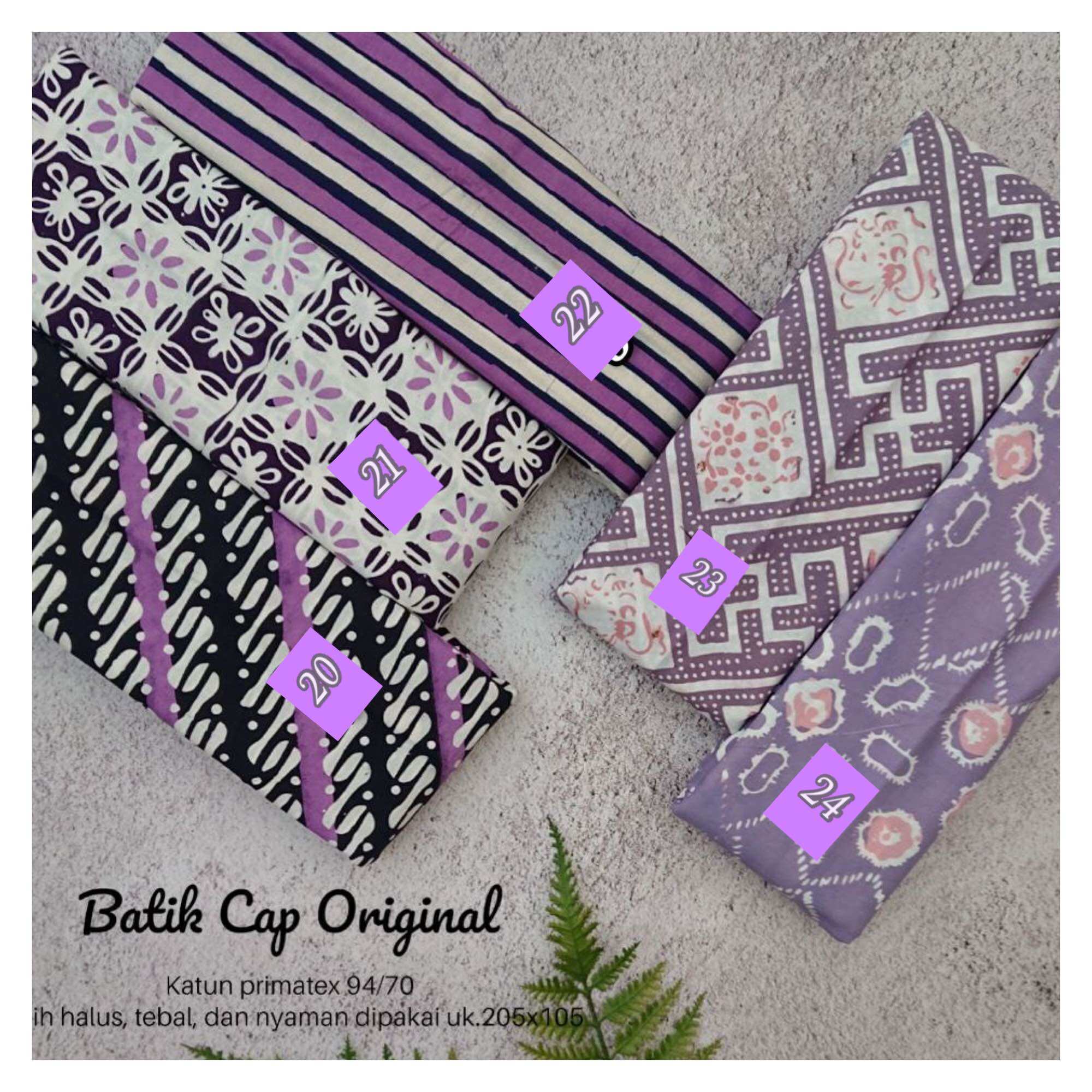 KAIN BATIK CAP SERI WARNA UNGU LILAC PM1//BAHAN BATIK CAP WARNA UNGU ...