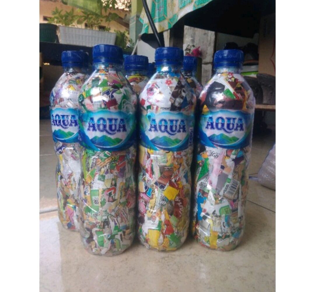 ecobrick botol bata ramah lingkungan 600 ml Aqua | Lazada Indonesia