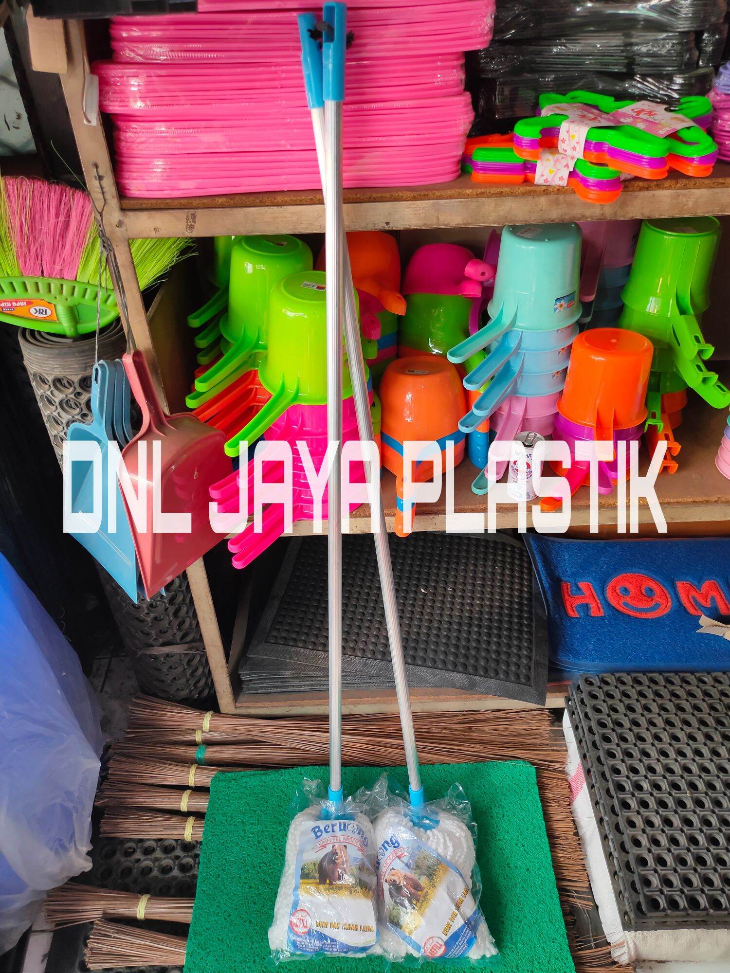 Pel Lantai Beruang Bulat Microfiber Gagang Alumunium | Lazada Indonesia