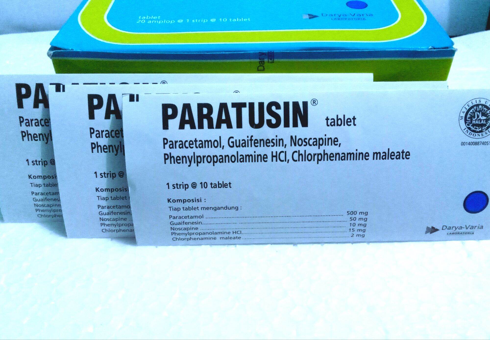 Paratusin Tablet ( 1 strip 10 tablet ) - Obat Batuk Pilek Demam ...