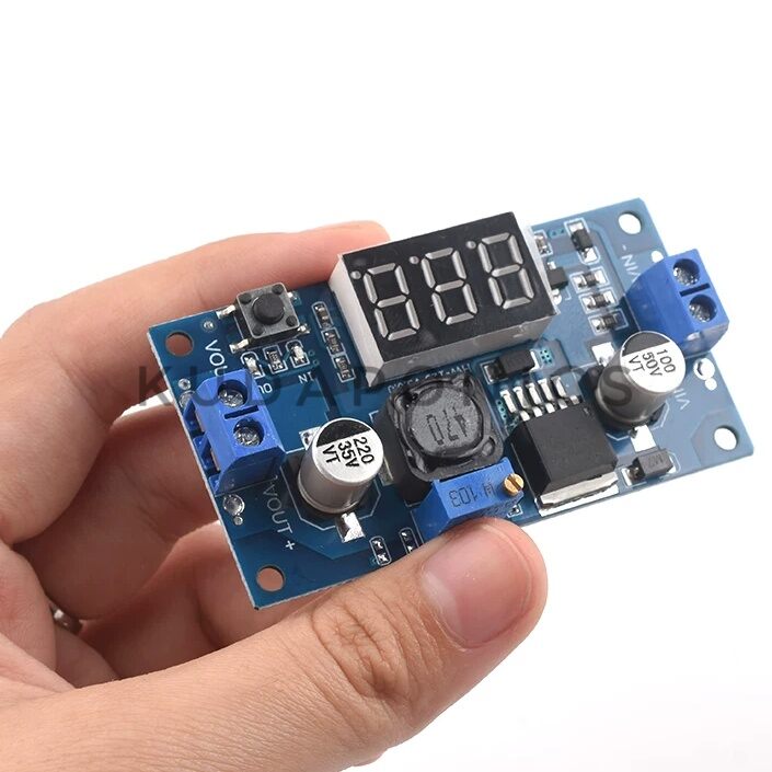 LM2596S LED Voltmeter ADJ DC–DC Step Down Adjustable Power Supply Modul ...