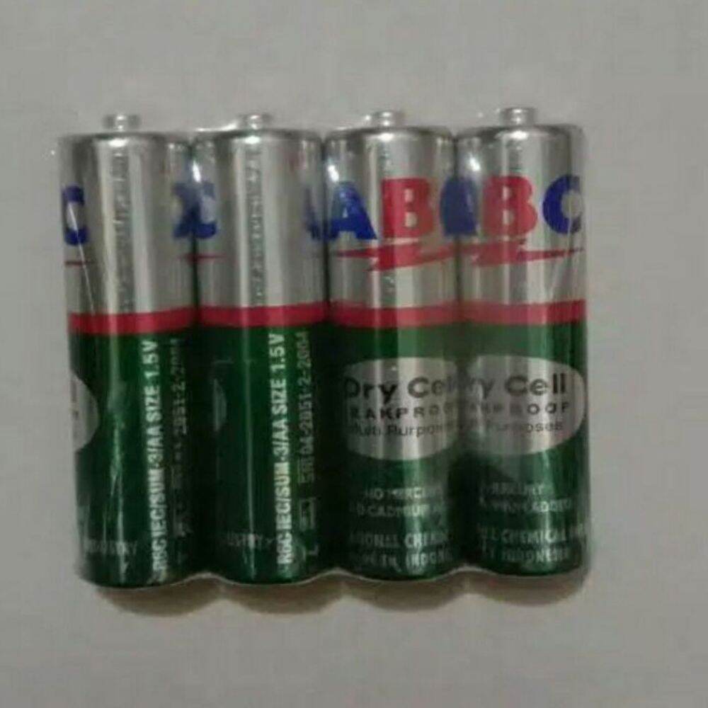 BATU BATERAI A2/BATU BATRE ABC AA BIRU DAN HIJAU ISI PER (4 PCS) DAN ...