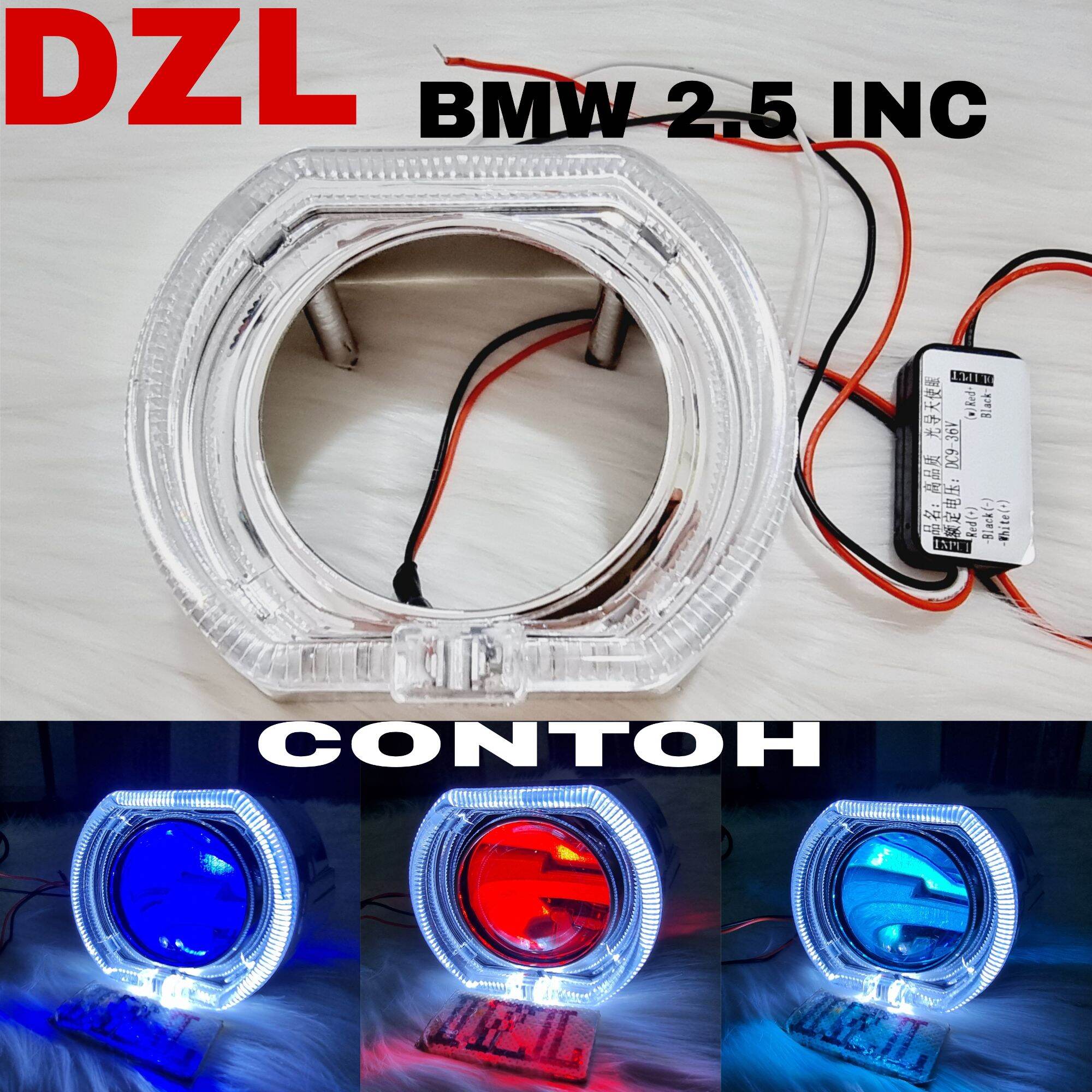 Shroud bmw projector biled 2.5 inch 2,5 ring full projie angel eye ...