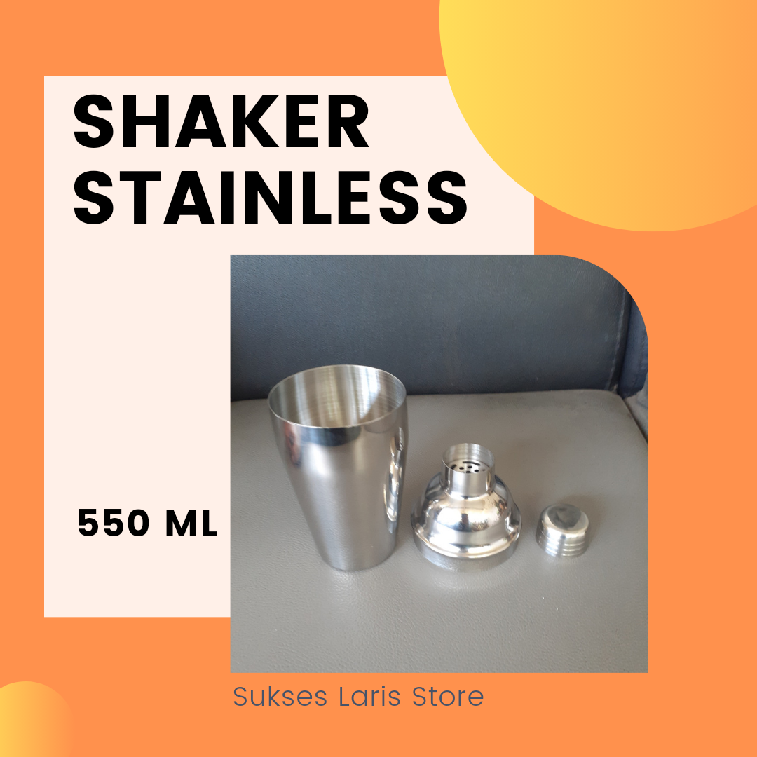 BOTOL STAINLESS PENGOCOK MINUMAN 550 ML | HAND SHAKER BOTTLE | PENGOCOK ...