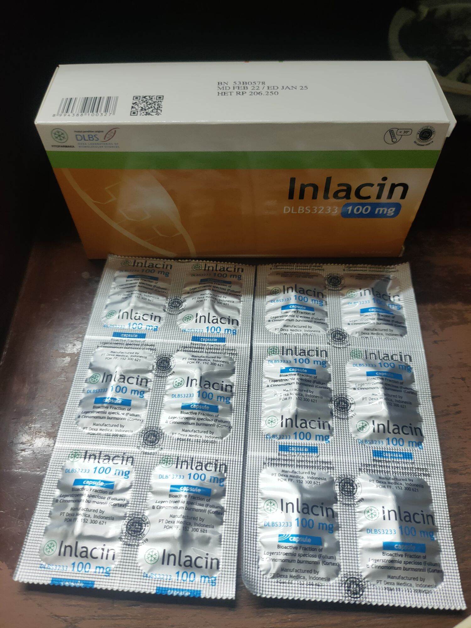 inlacin 100mg / strip | Lazada Indonesia