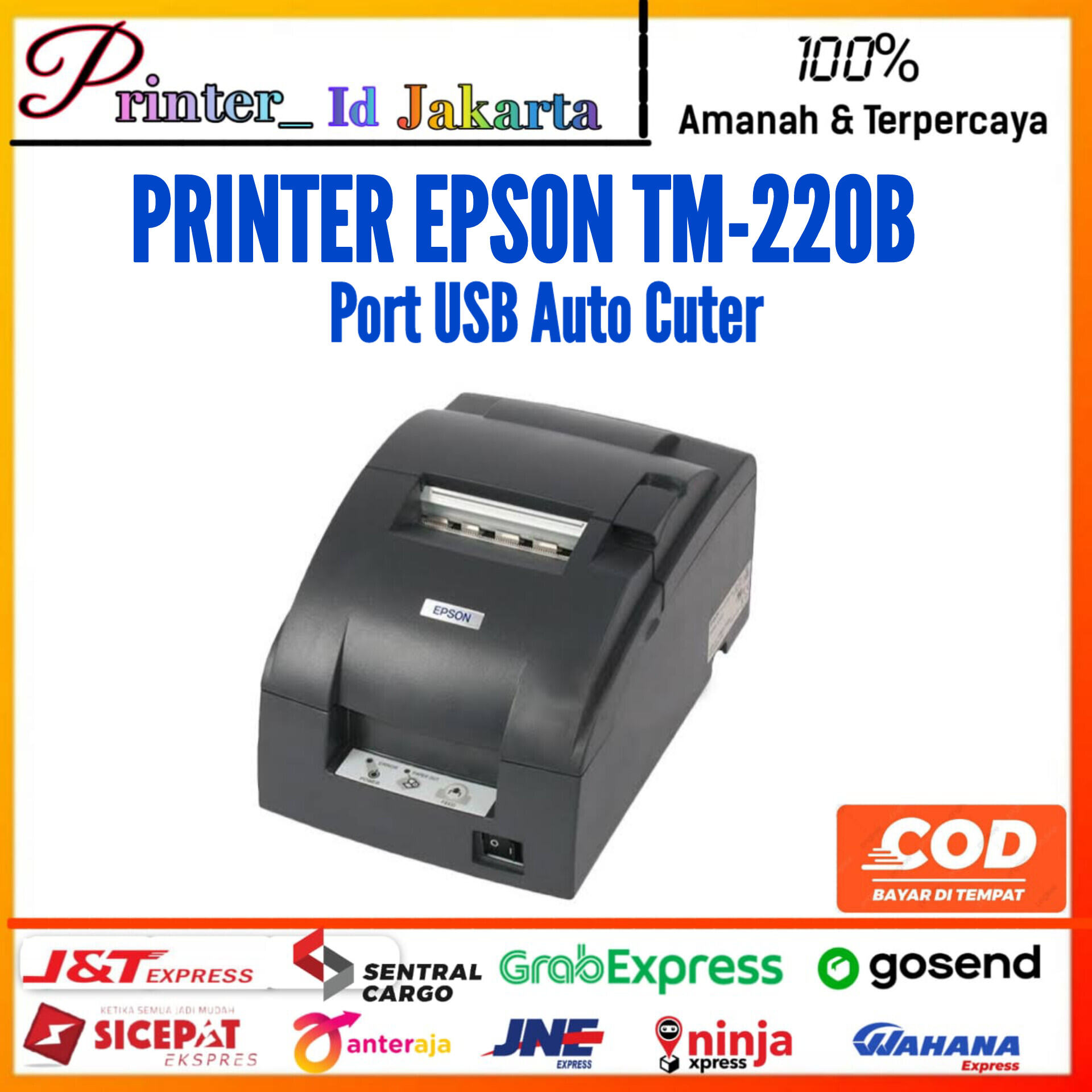 Printer Kasir Epson TM-U220B Printer Pos Auto Cutter Port Usb | Lazada ...