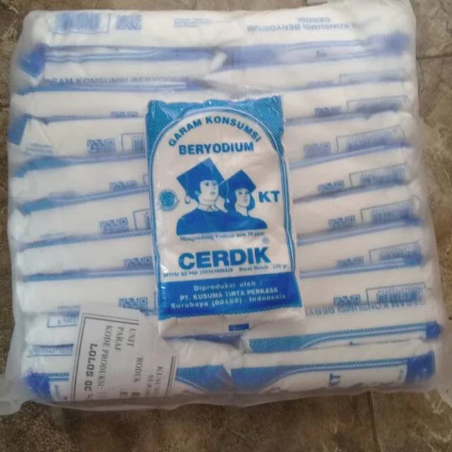 Garam Konsumsi Beryodium Cerdik 250gr-GARAM CERDIK BERYODIUM 250 GRAM ...