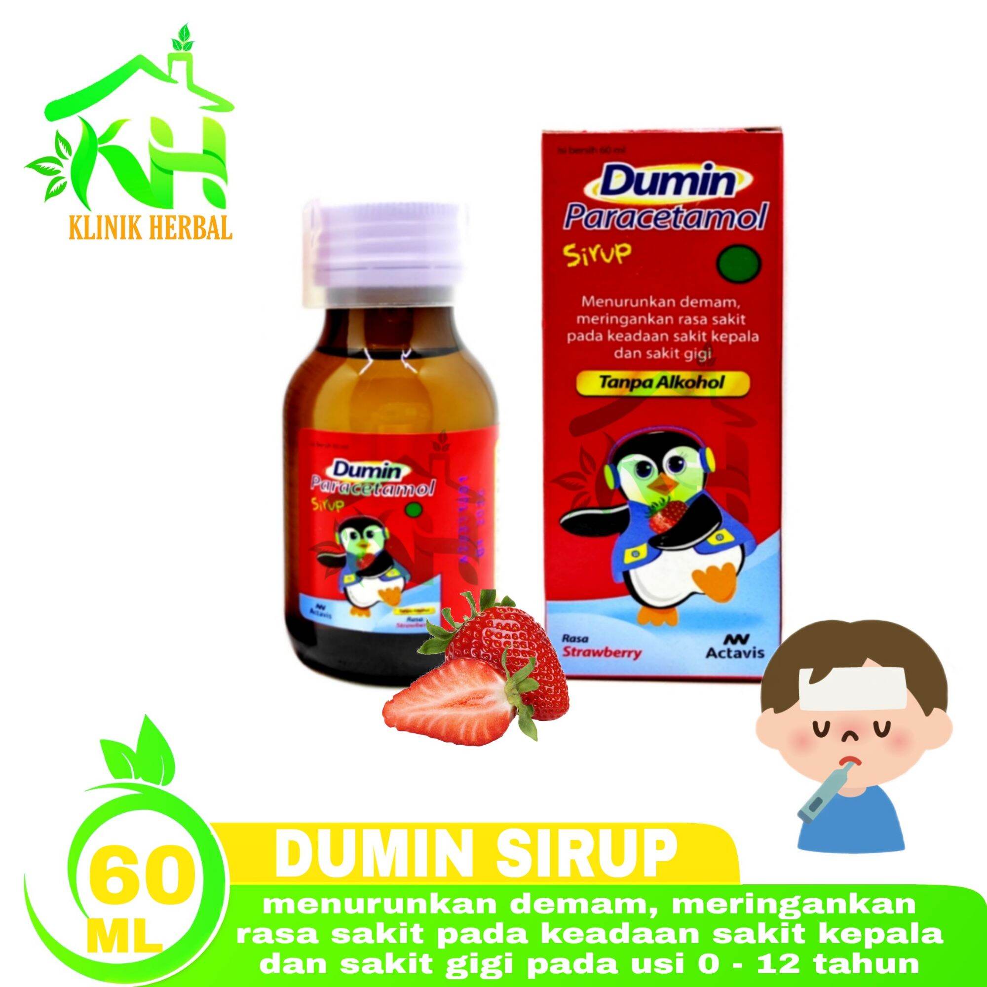 Dumin Syrup - Paracetamol Obat Panas Anak | Lazada Indonesia