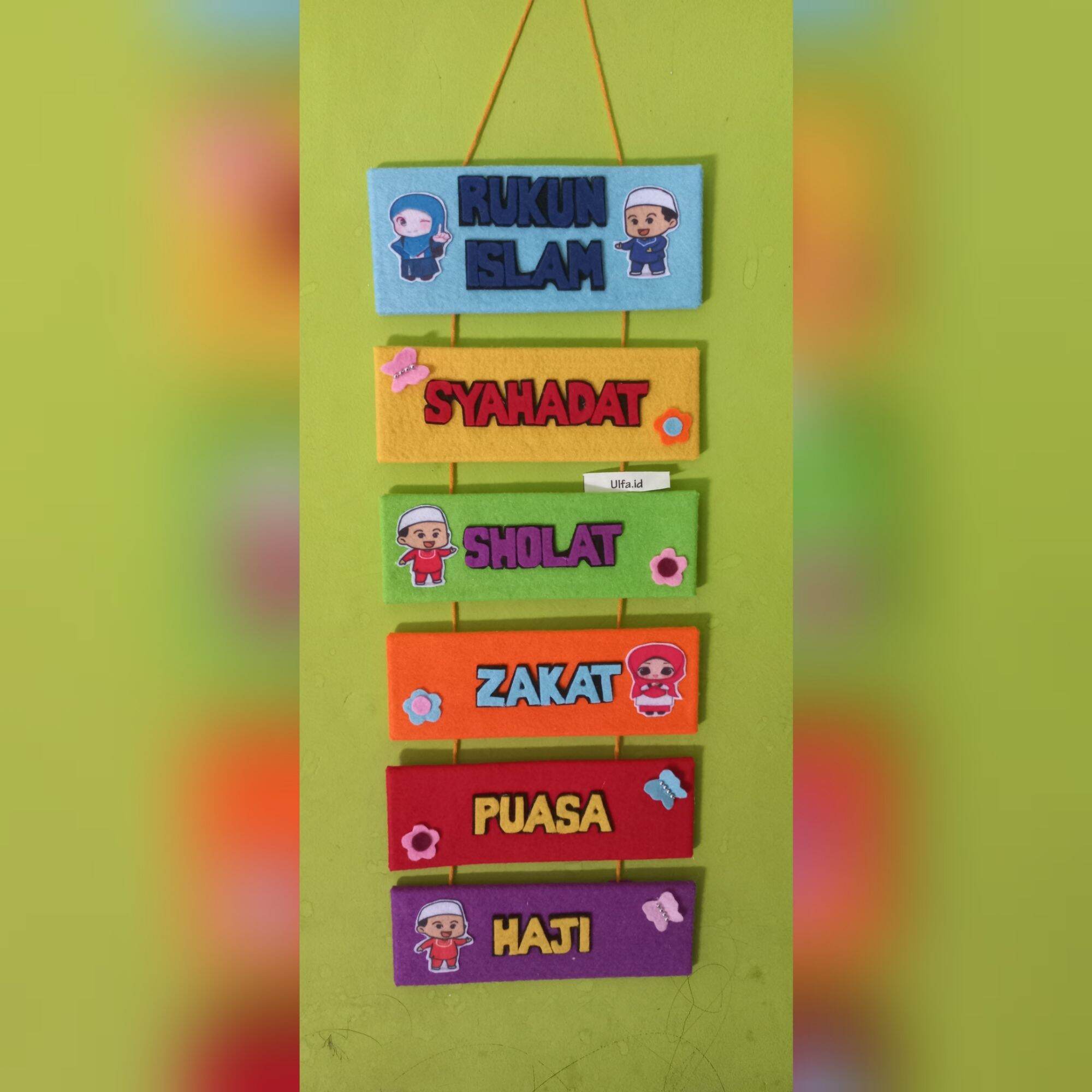 Hiasan kelas 5S | POJOK BACA | KATA AJAIB | RUKUN ISLAM & IMAN | Lazada ...
