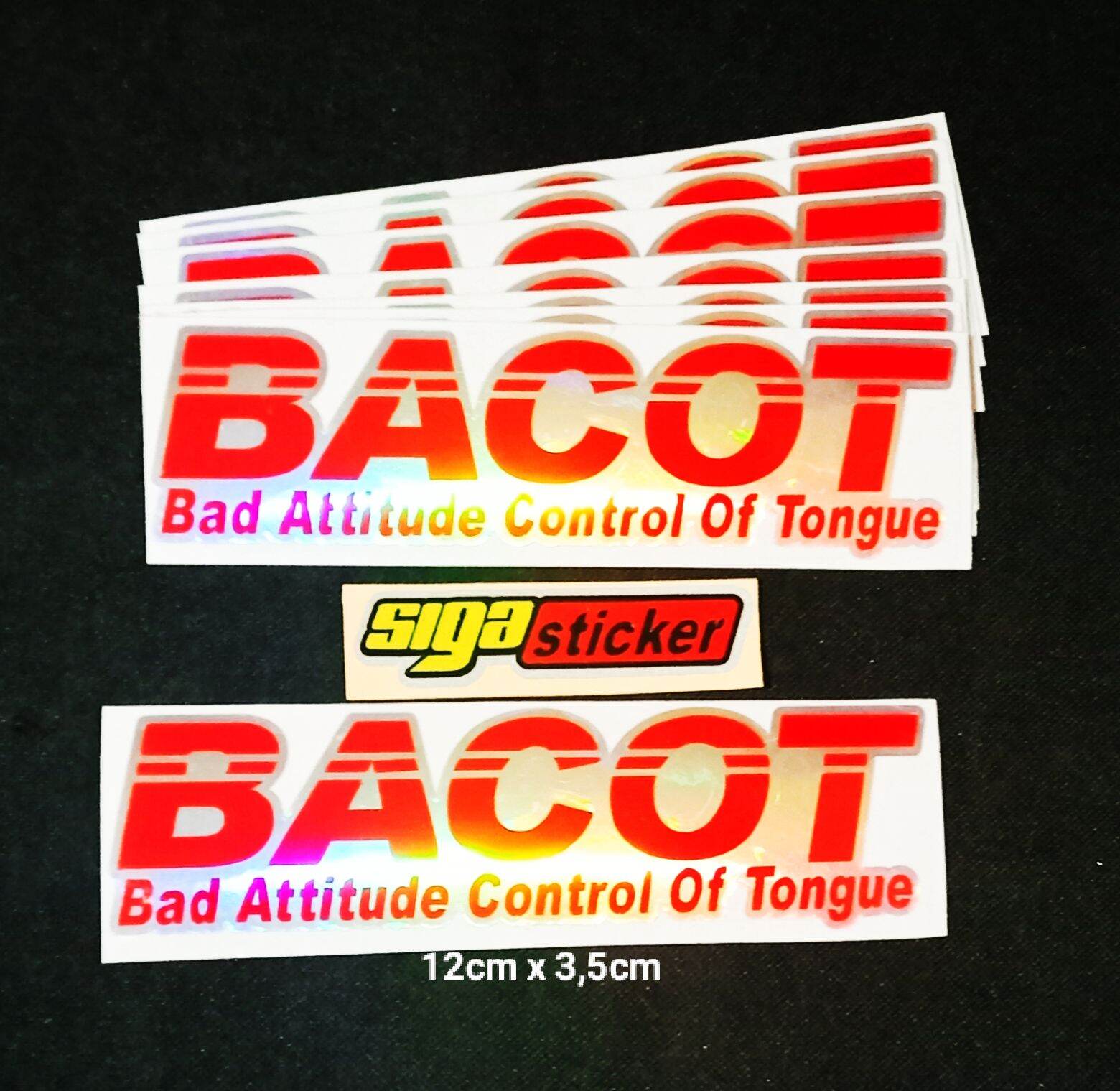 STICKER CUTTING BACOT STIKER TULISAN BACOT ASESORIES MOTOR | Lazada ...